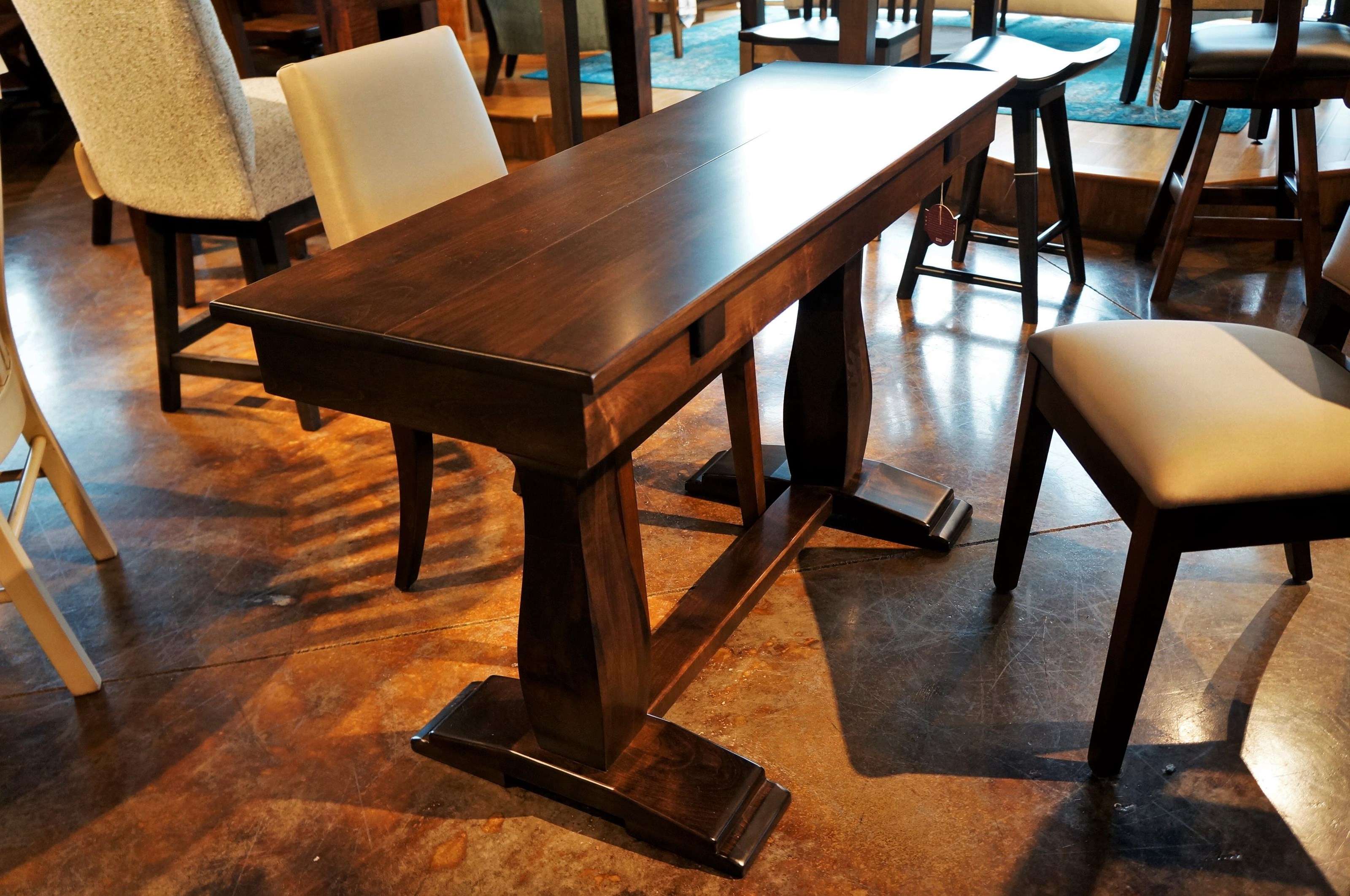 Simply Amish Avalon LOAVA-18A0 Sofa/Dining Table with Trestle Base ...