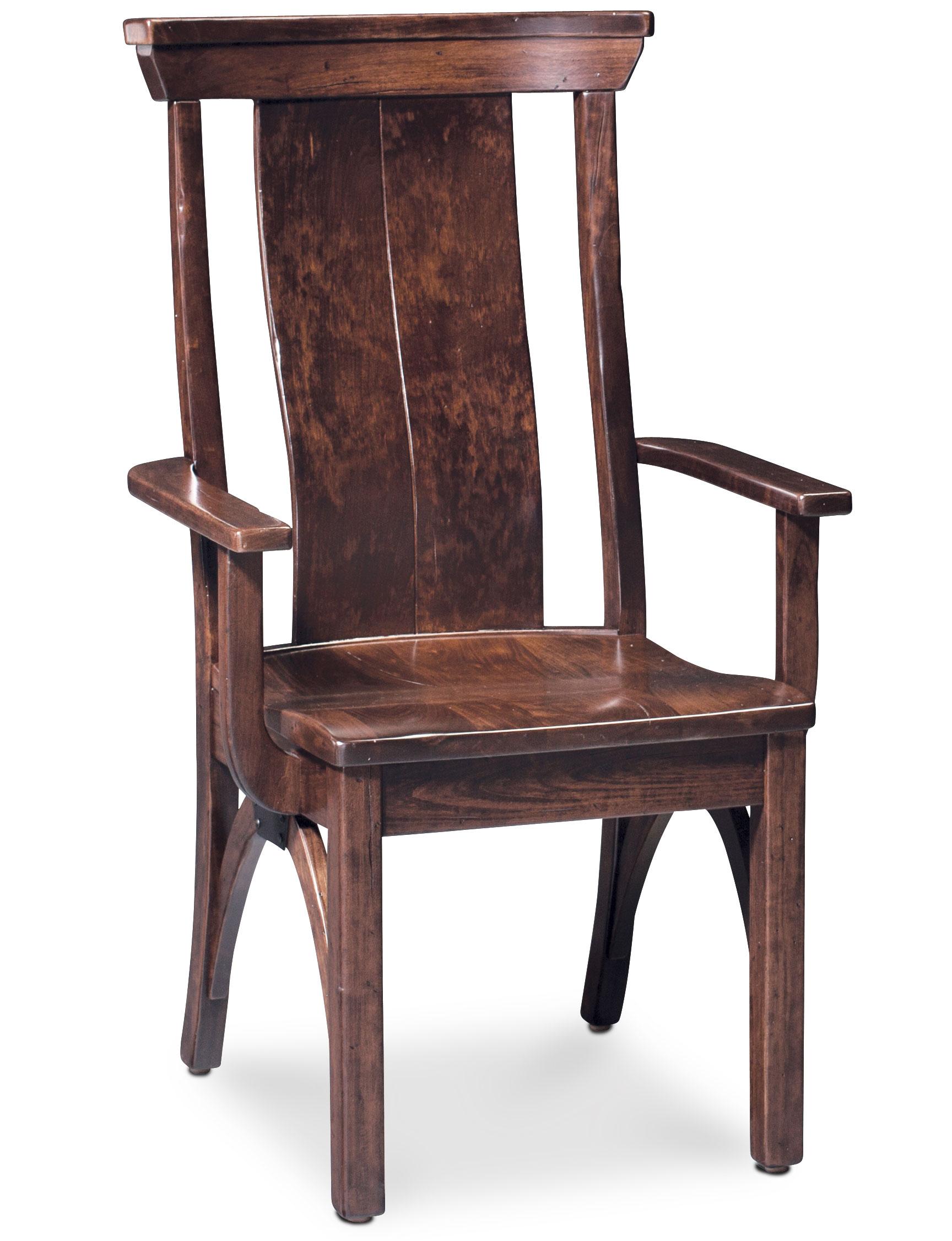 Simply Amish B and O Railroad ECTRB-01A-W-K28 Trestle Bridge Arm Chair ...