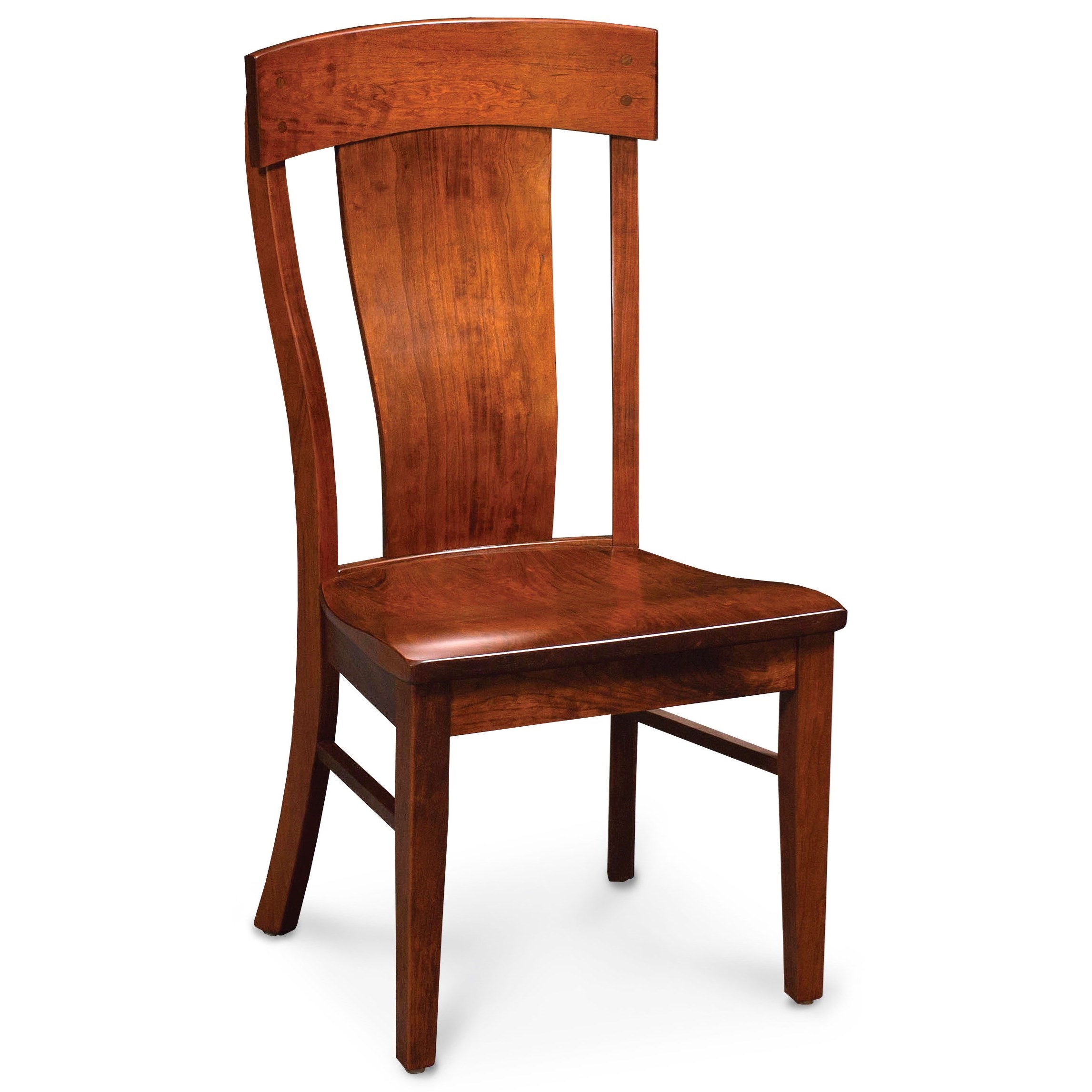 Simply Amish Chairs ECHLW-02A-W-S28 Solid Wood Harlow Side Chair ...