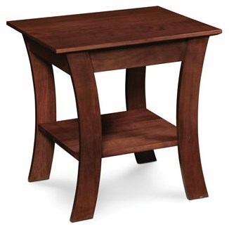 Simply Amish Express XC28-LWGET Grace End Table in Bourbon Finish ...