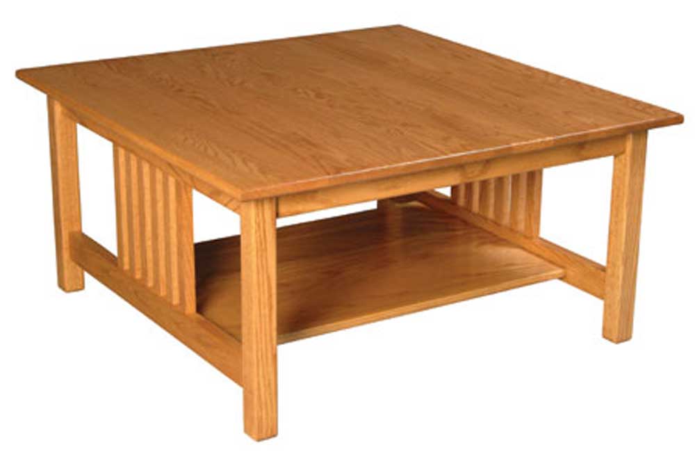 Simply Amish Mission Amish IW3636MC Mission Square Coffee Table ...