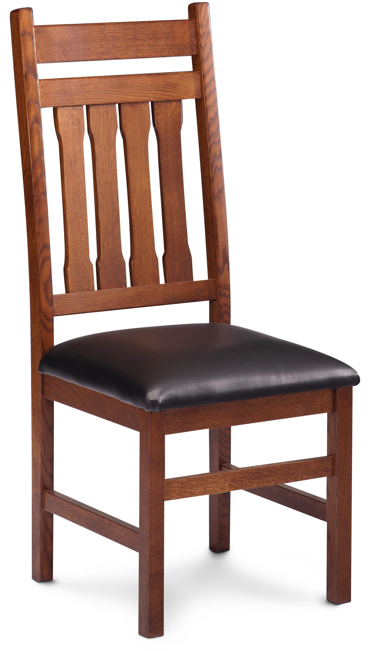 Simply Amish MaRyan KAFCS-LD Franklin Side Chair w/ Leather Cushion ...