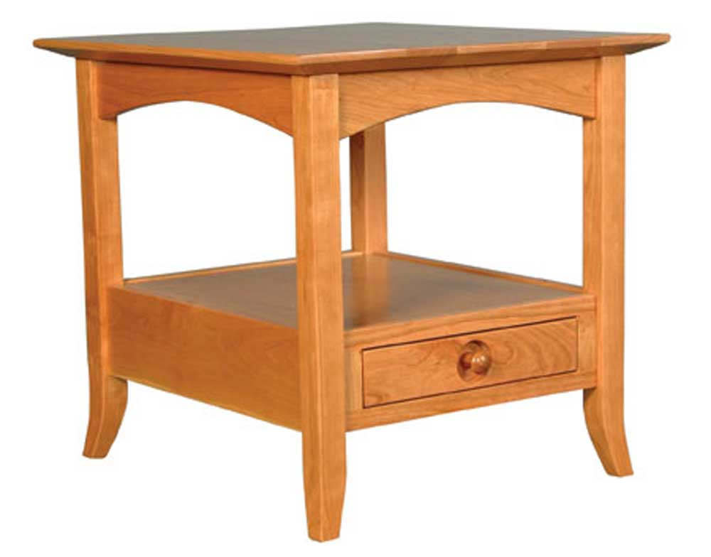 Simply Amish Shaker Amish MASH2224 Shaker Hill End Table | Mueller ...