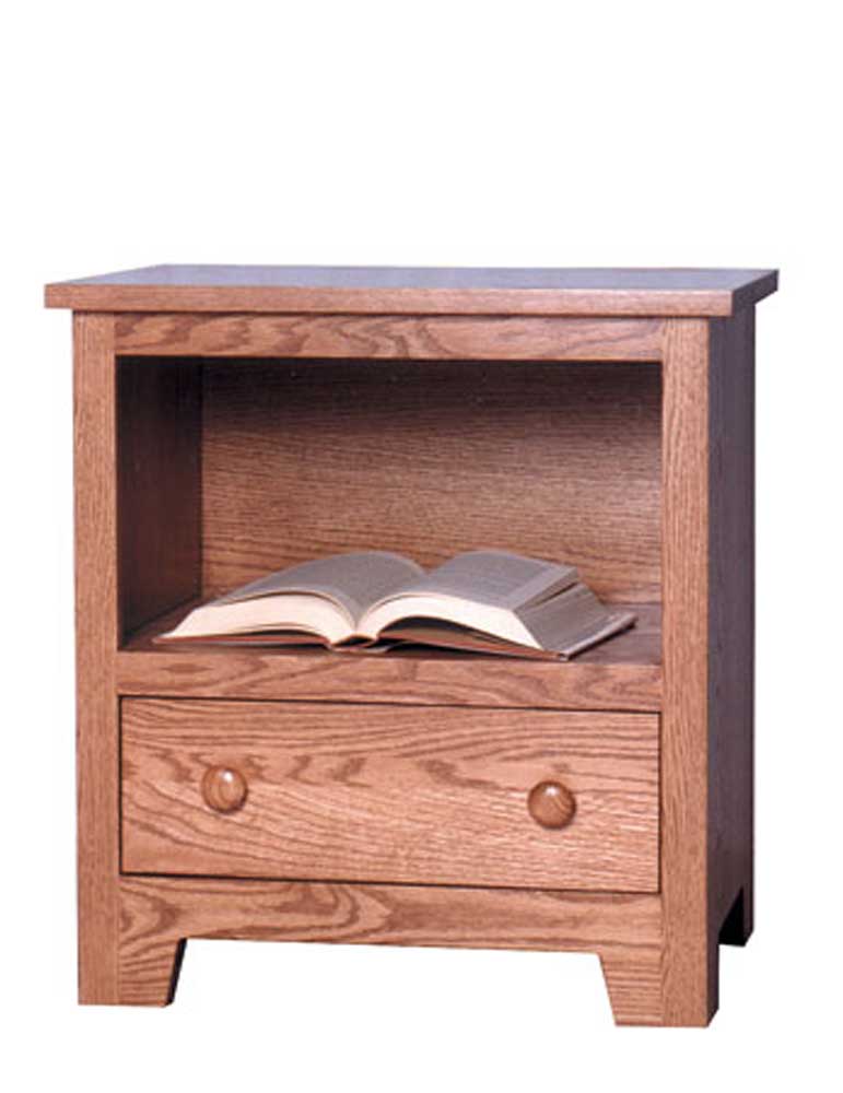 Simply Amish Shaker Amish ME805NS Shaker Nightstand with Opening ...