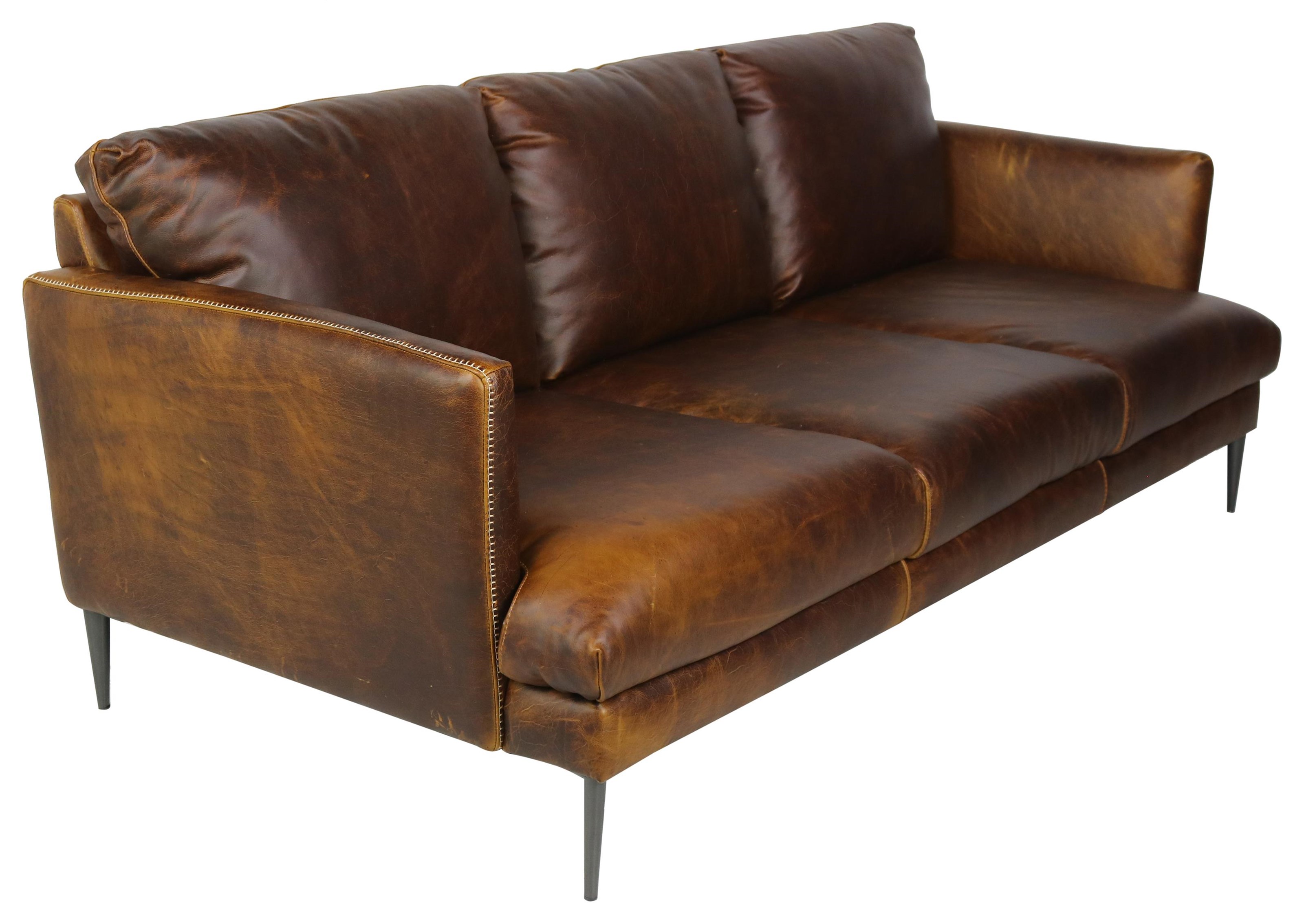 Giovanni Leather Gio Collection Italian Leather Sofa | Sprintz ...