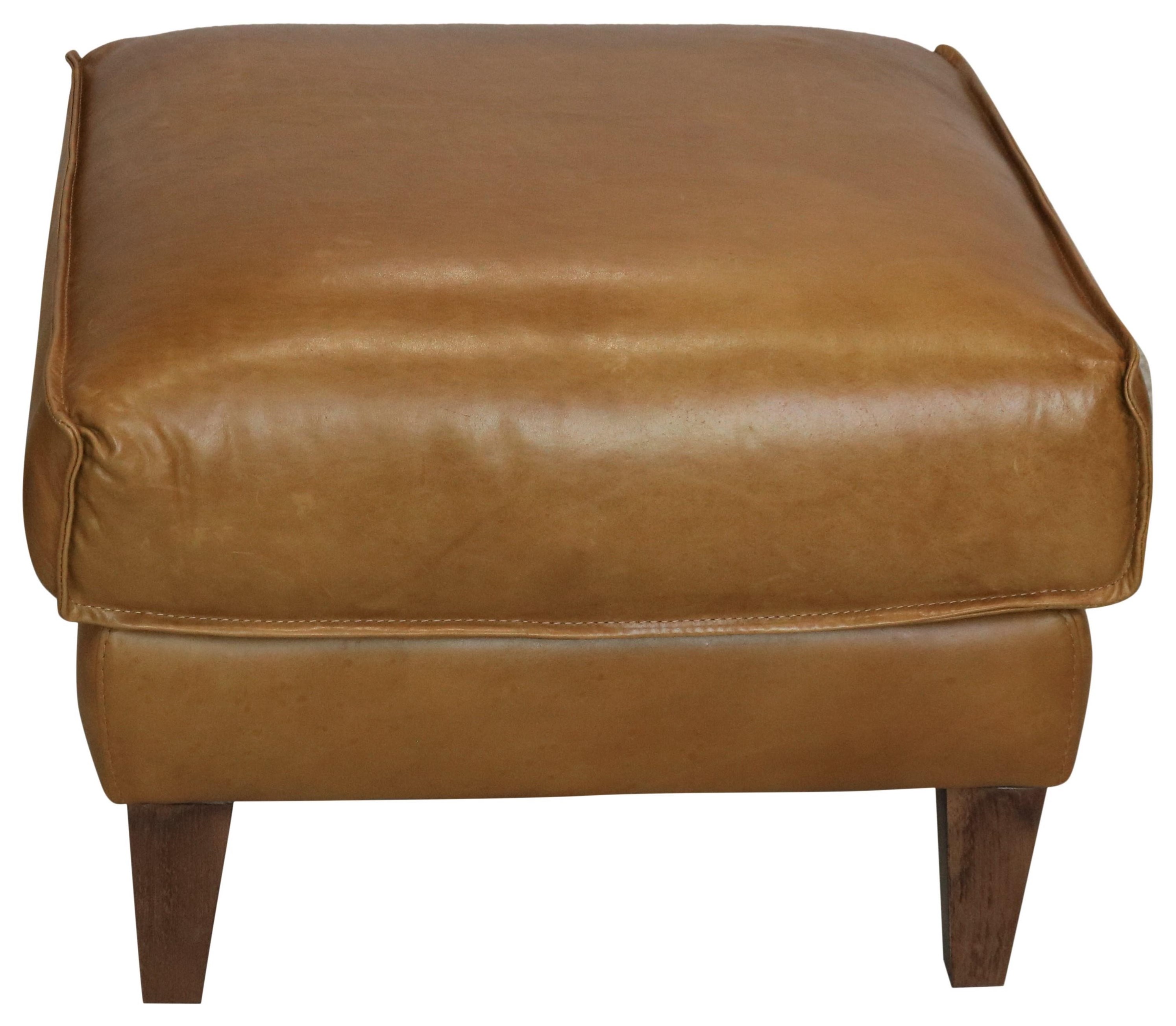 Giovanni Leather Group 7 Italian Leather Ottoman | Sprintz Furniture ...