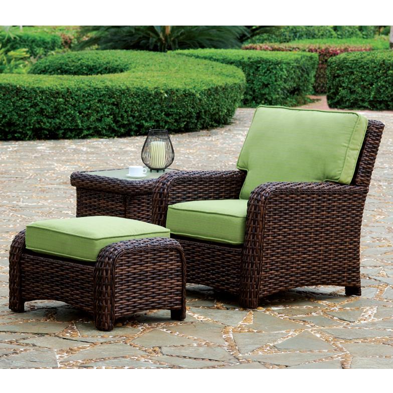 South Sea Rattan & Wicker St Tropez Outdoor Wicker Arm Chair and ...