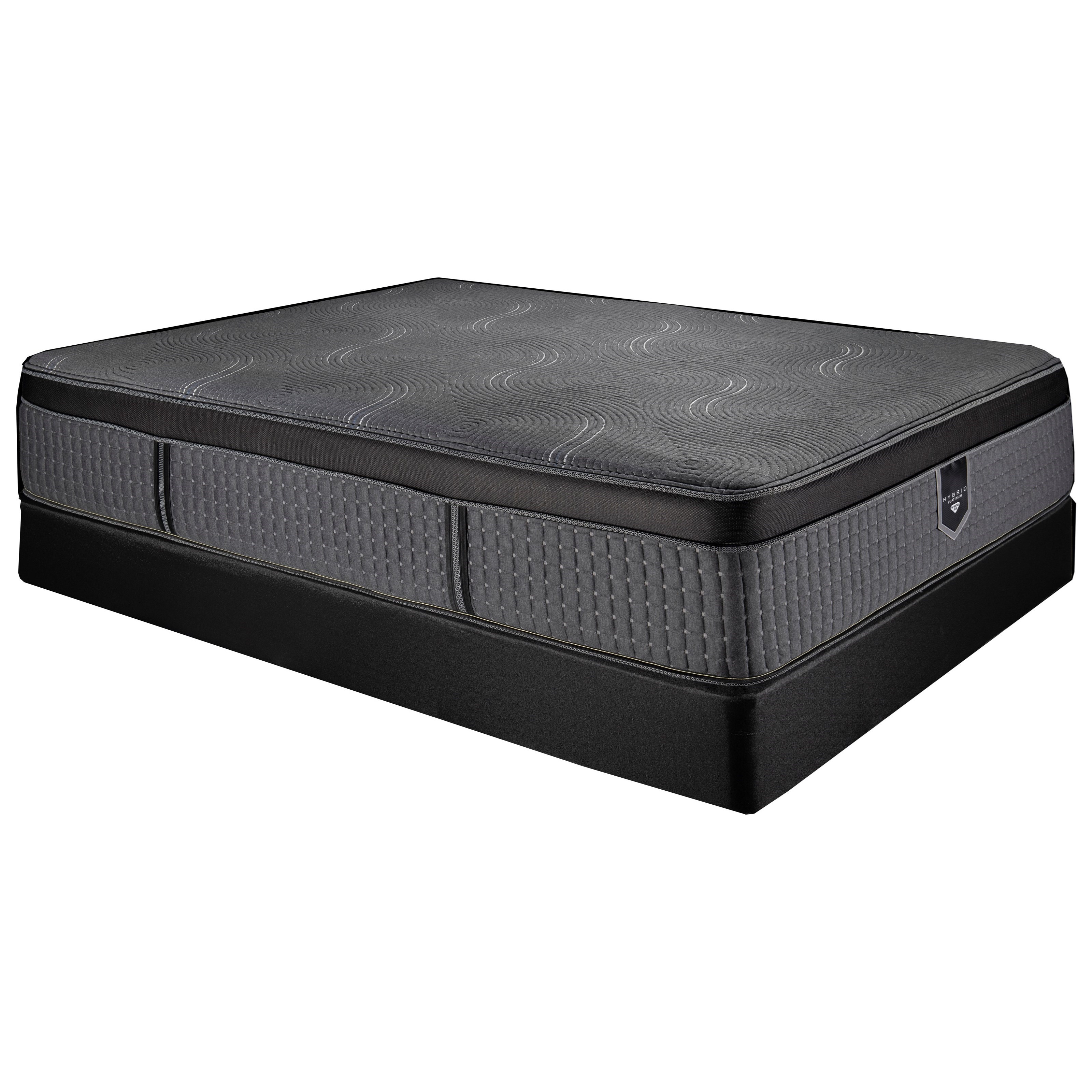 Spring Air Rochester Plush WROC3PM+WSUPR3B Twin 15 1/2" Plush Hybrid ...