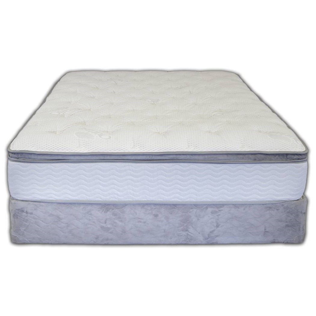 Spring Air SOP Cascade Euro Pillowtop King Euro Pillow Top Mattress and ...