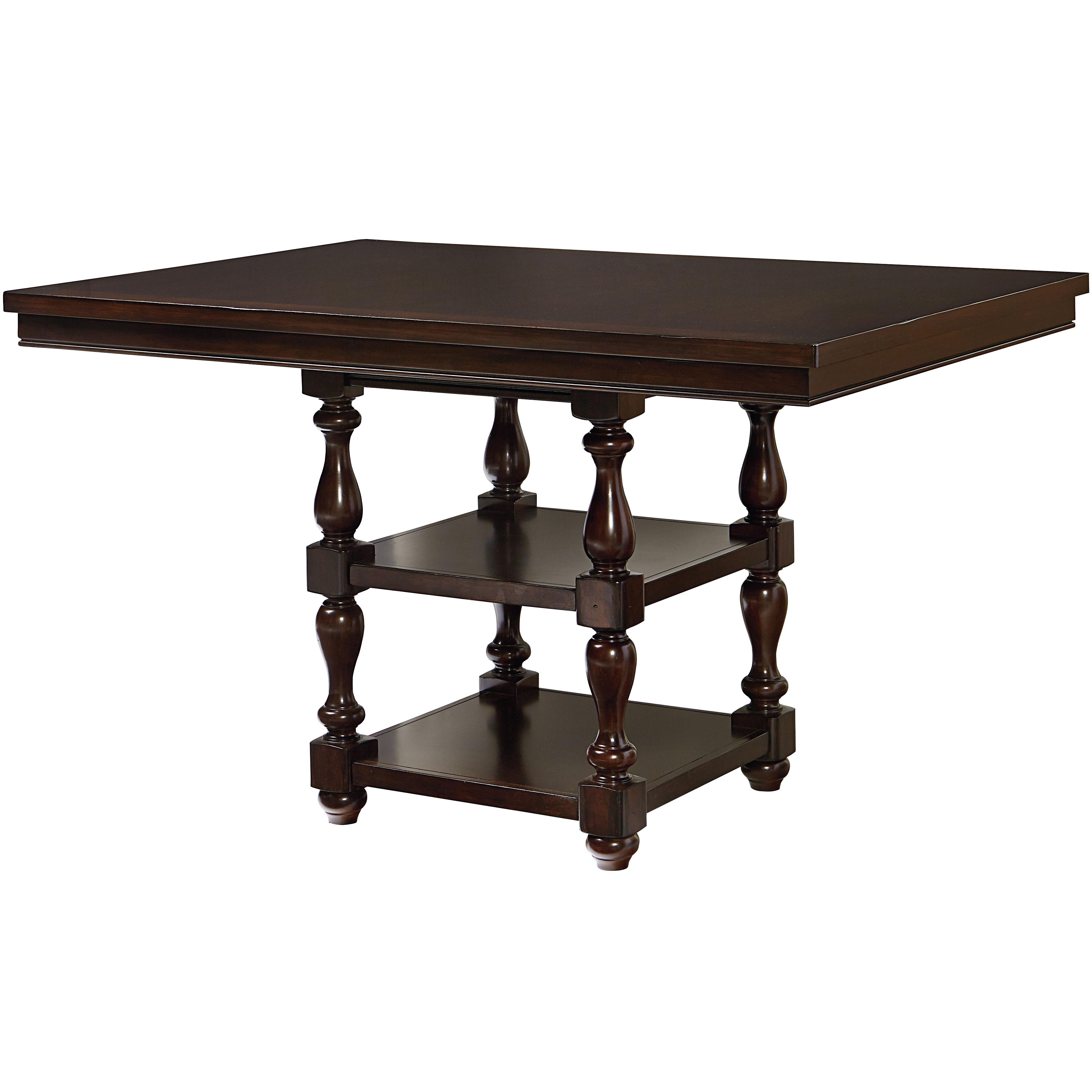 Standard Furniture McGregor 17736 Counter Height Table with 2 Shelves ...