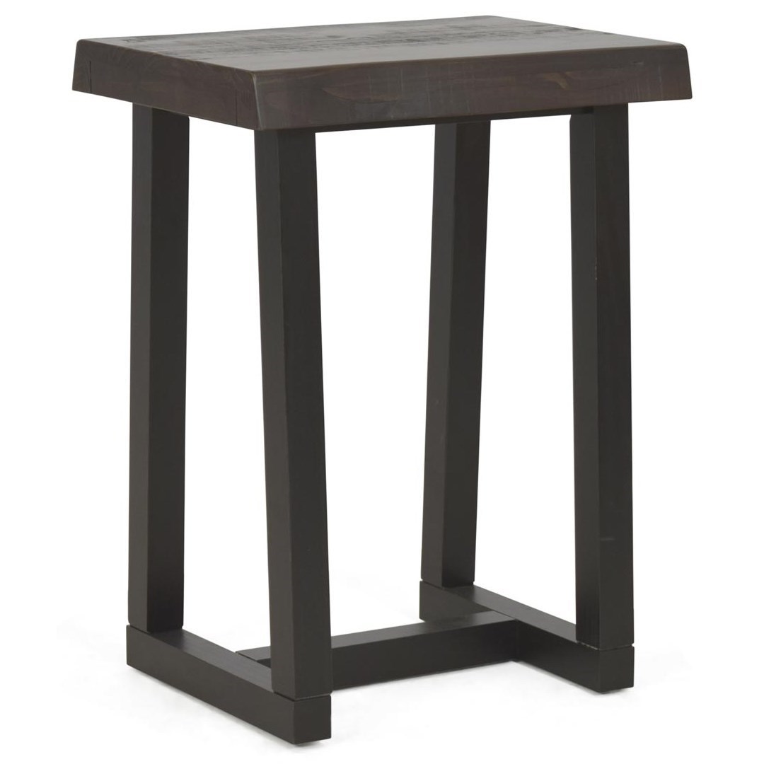 Steve Silver Jennings Rustic Counter Height Bar Stool with Live Edge ...