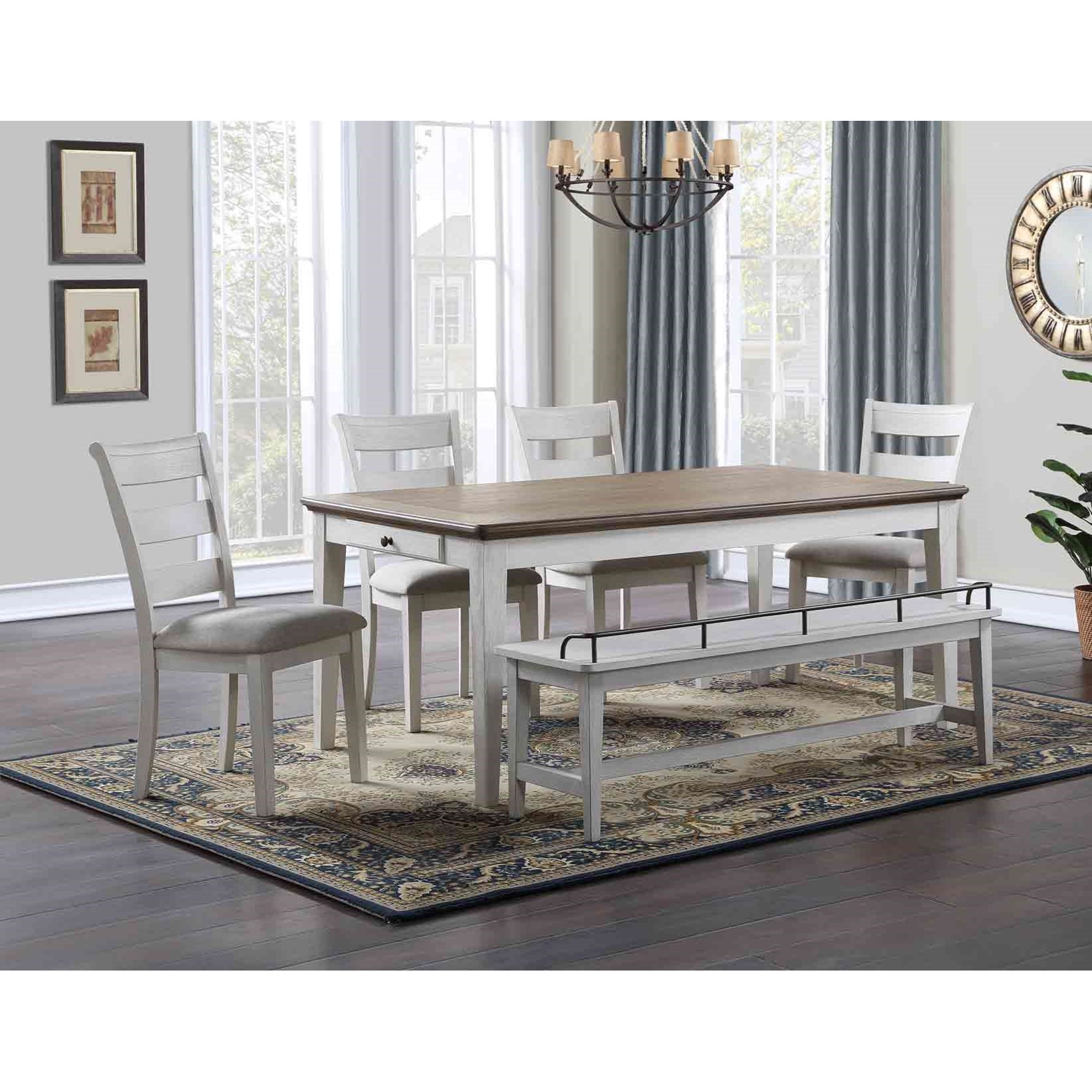 dining room table bench set