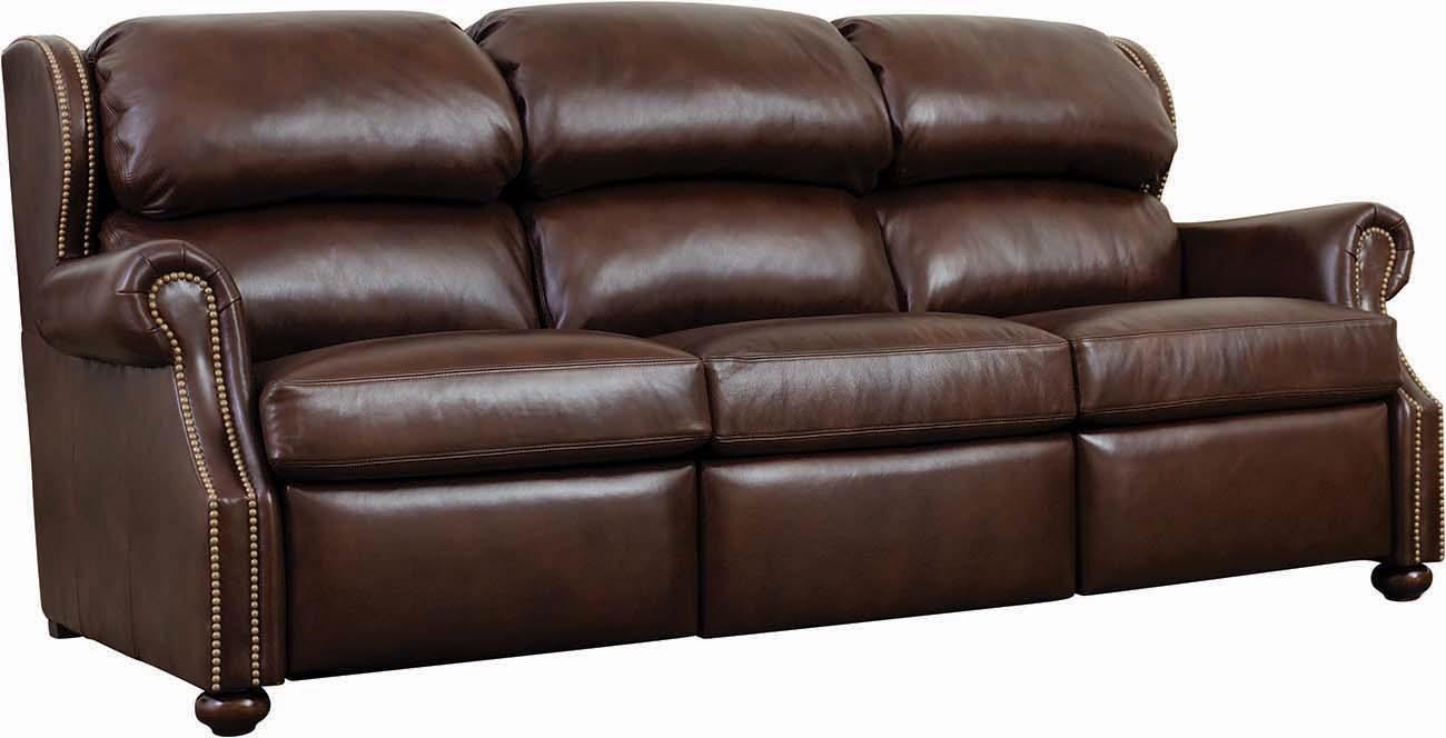 Stickley Durango Leather Reclining Sofa | Sprintz Furniture | Reclining ...