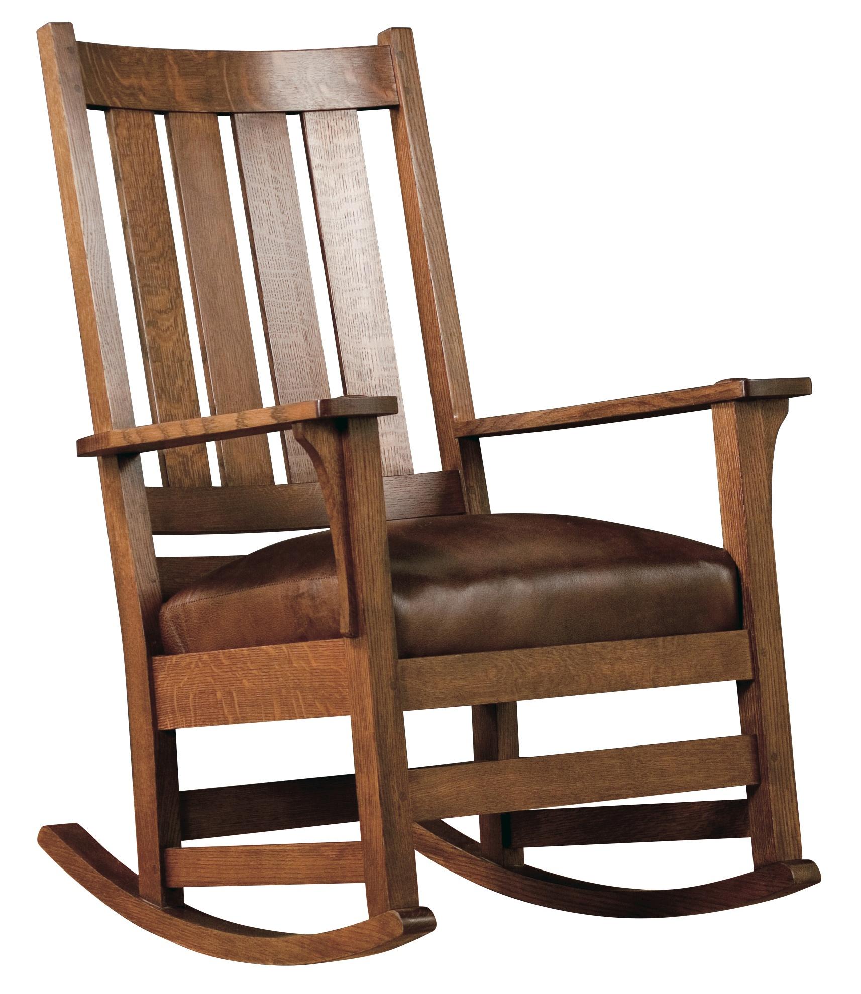 Stickley Oak Mission Classics Chapel Street Slat Back Rocker | Sprintz ...