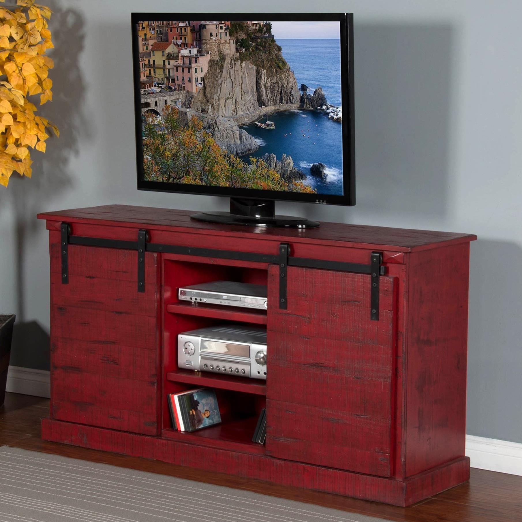 Red Barn Door Tv Stand at Claudia Aunger blog