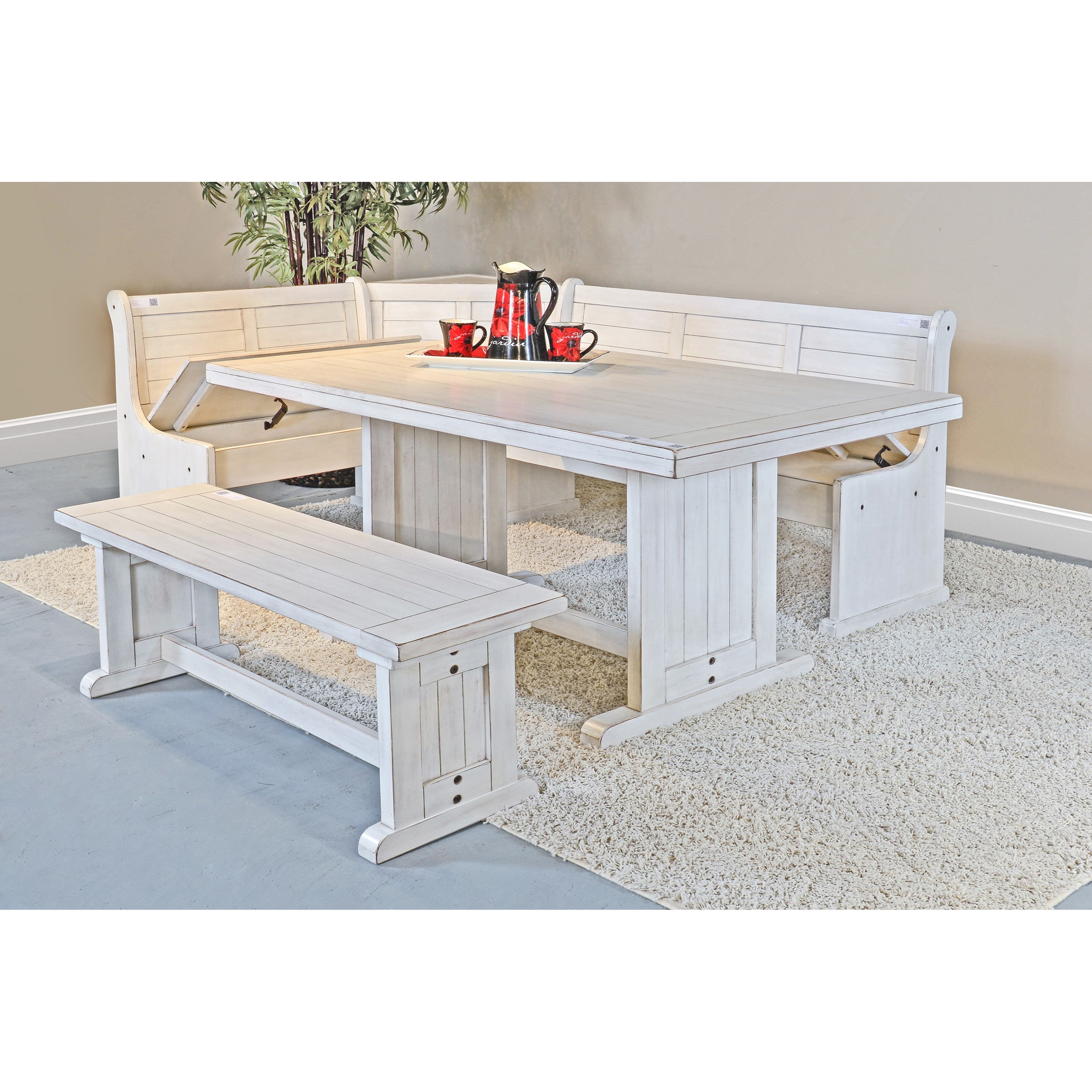 Sunny Designs Bayside 0113MW-SB Side Bench | Del Sol Furniture | Bench ...