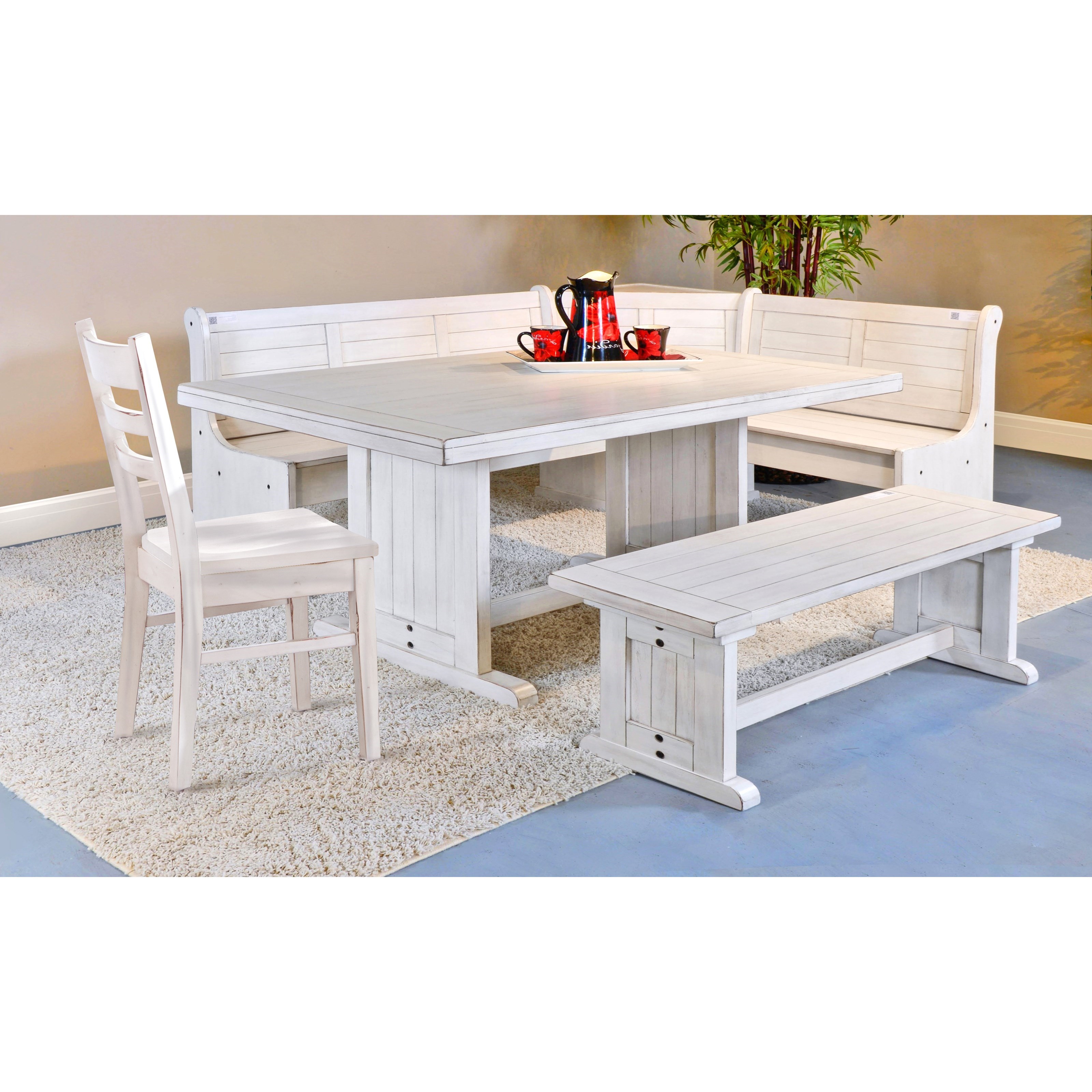 Sunny Designs Bayside 0113MW-SB Side Bench | Del Sol Furniture | Bench ...