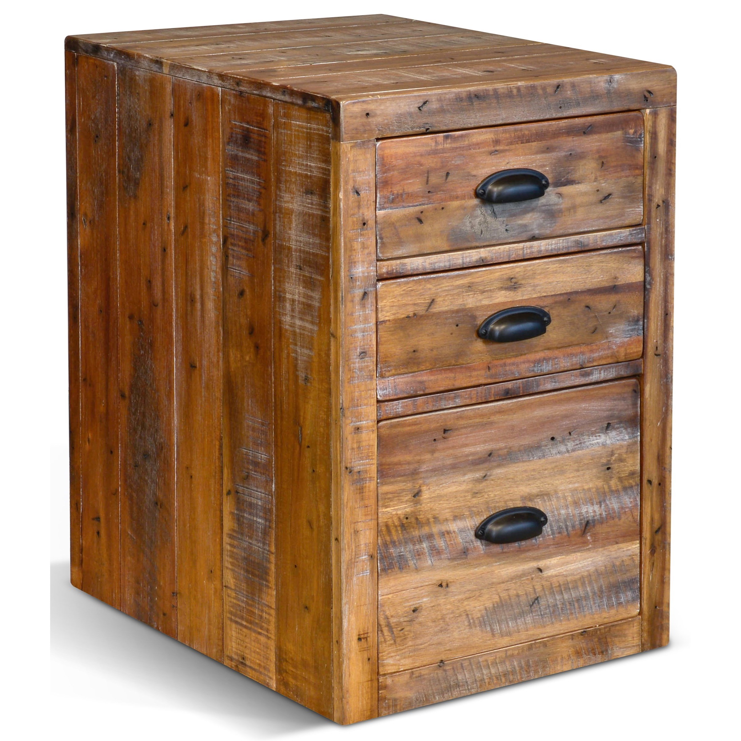 Sunny Designs Havana Rustic File Cabinet with 3 Drawers | Wayside ...