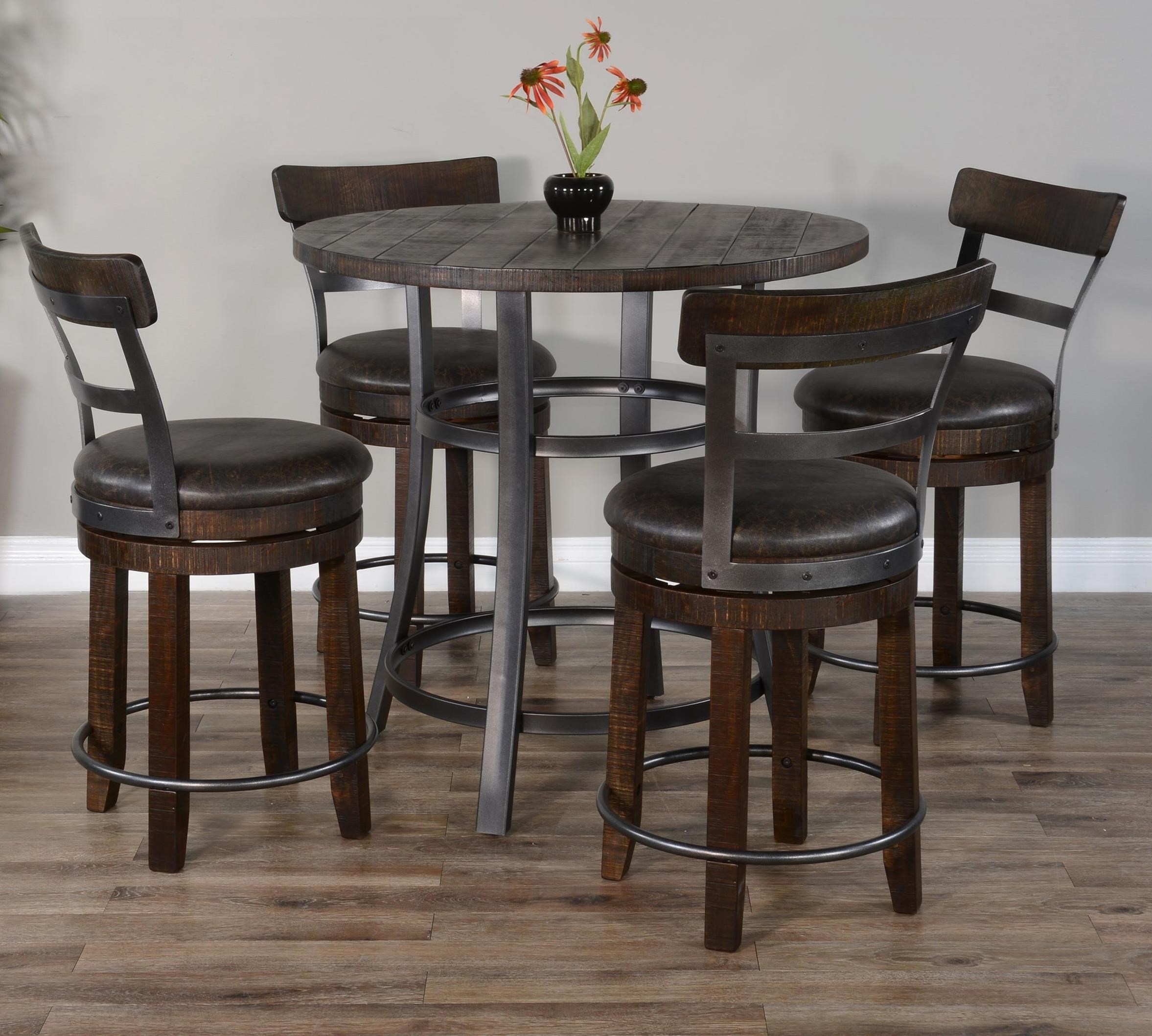 Sunny Designs Homestead 1127TL-36+4x1624TL-B24 5-Piece Counter Table ...