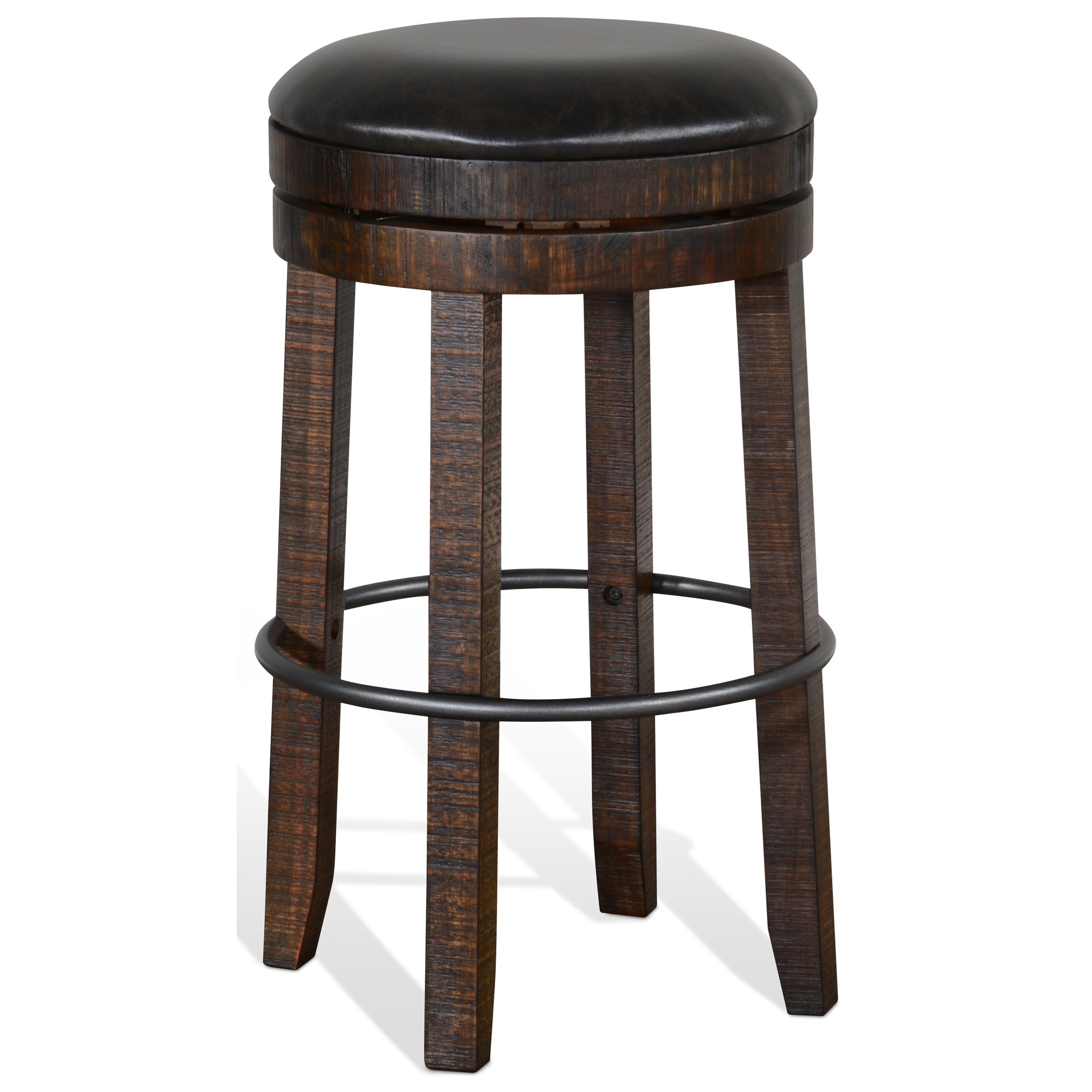 Sunny Designs Homestead Rustic Swivel Bar Stool | Conlin's Furniture ...