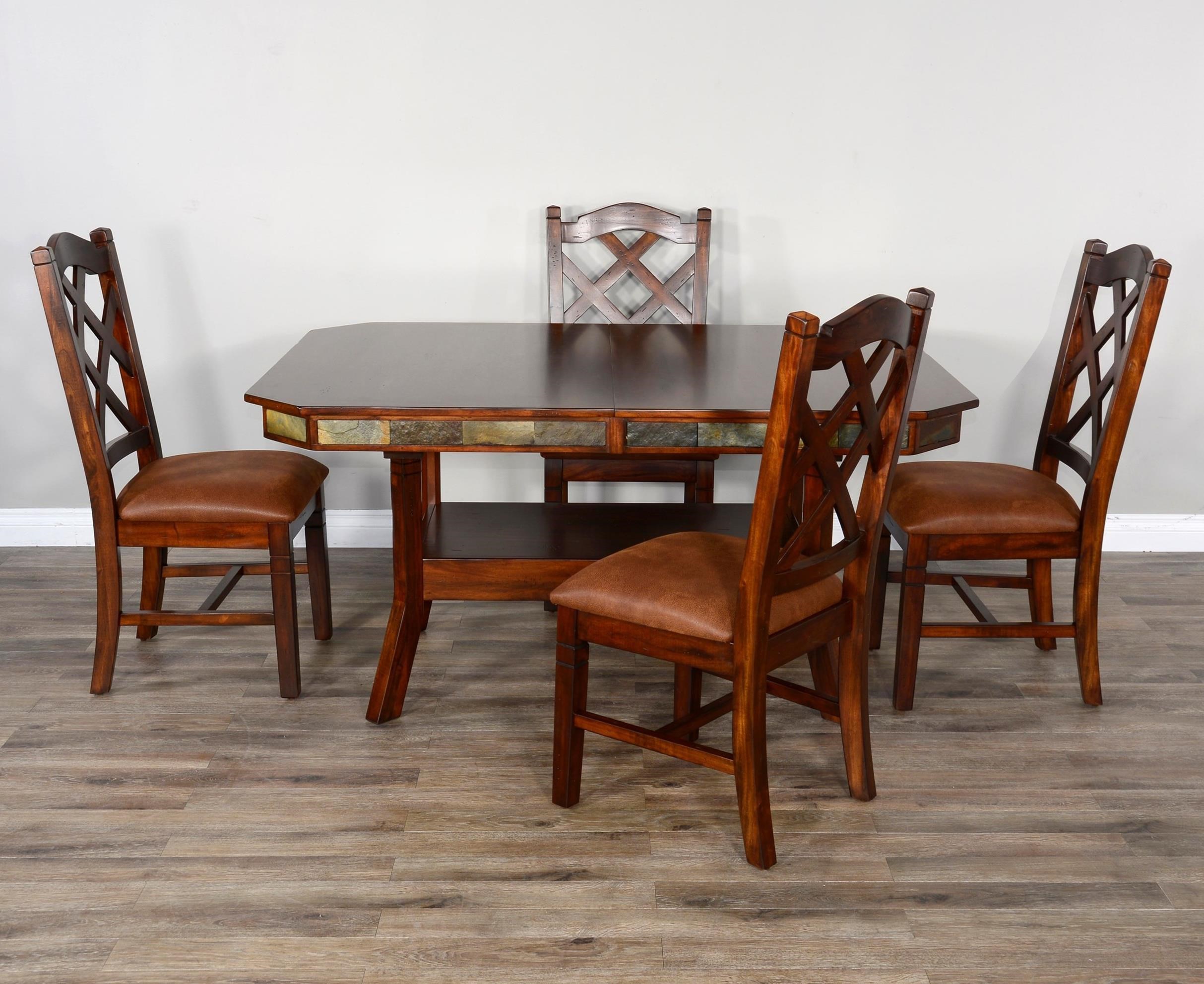Sunny Designs Santa Fe 1151DC2+4x1415 Rustic Dining Table Set for 4 ...