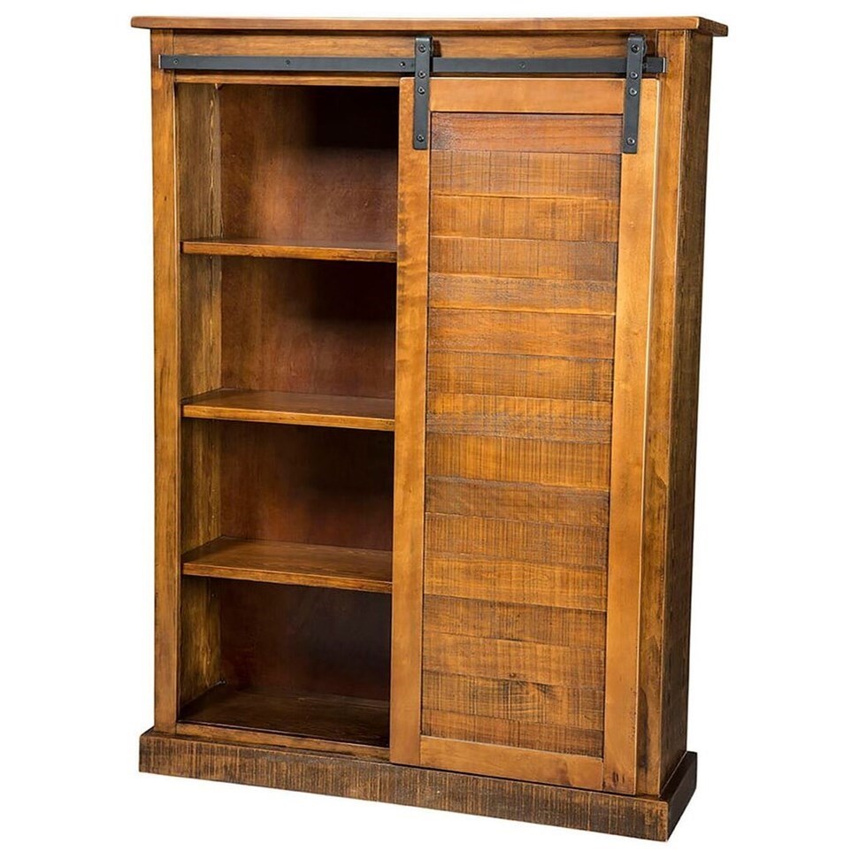 Rustic Bookcase With Barn Doors at Wade Diaz blog