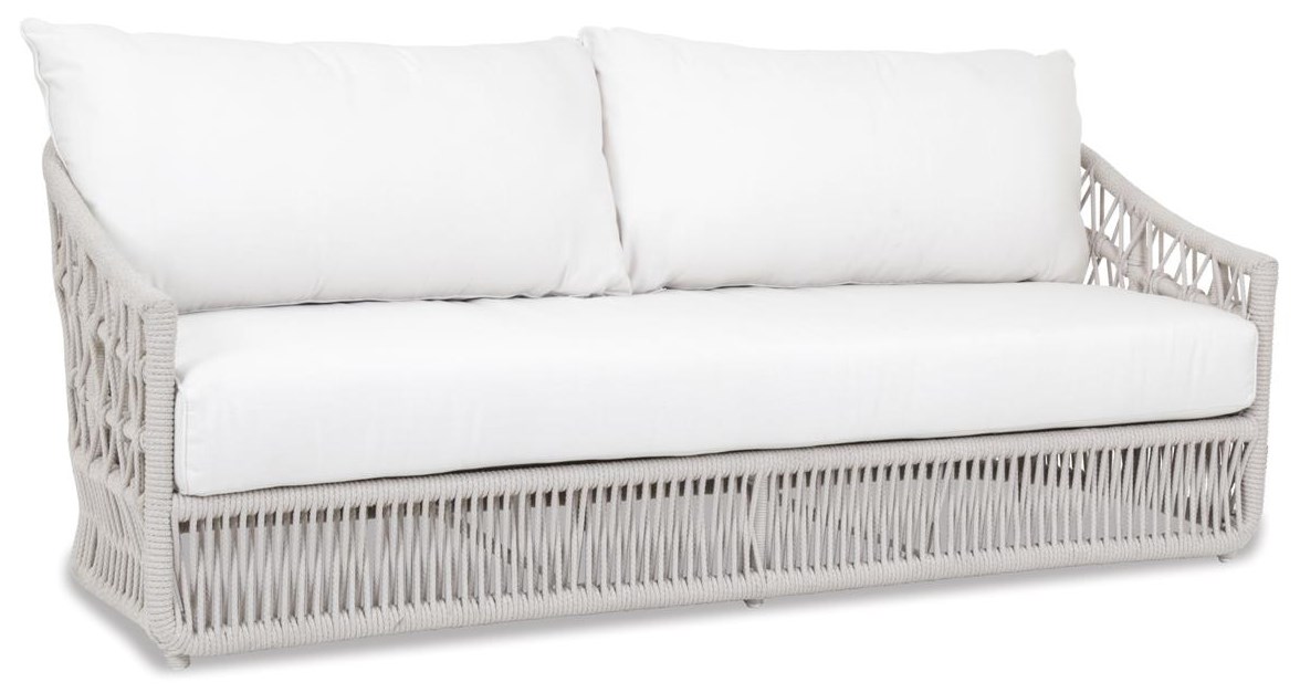 Sunset West Dana 78 Inch Rope Sofa | Belfort Furniture | Outdoor Sofas