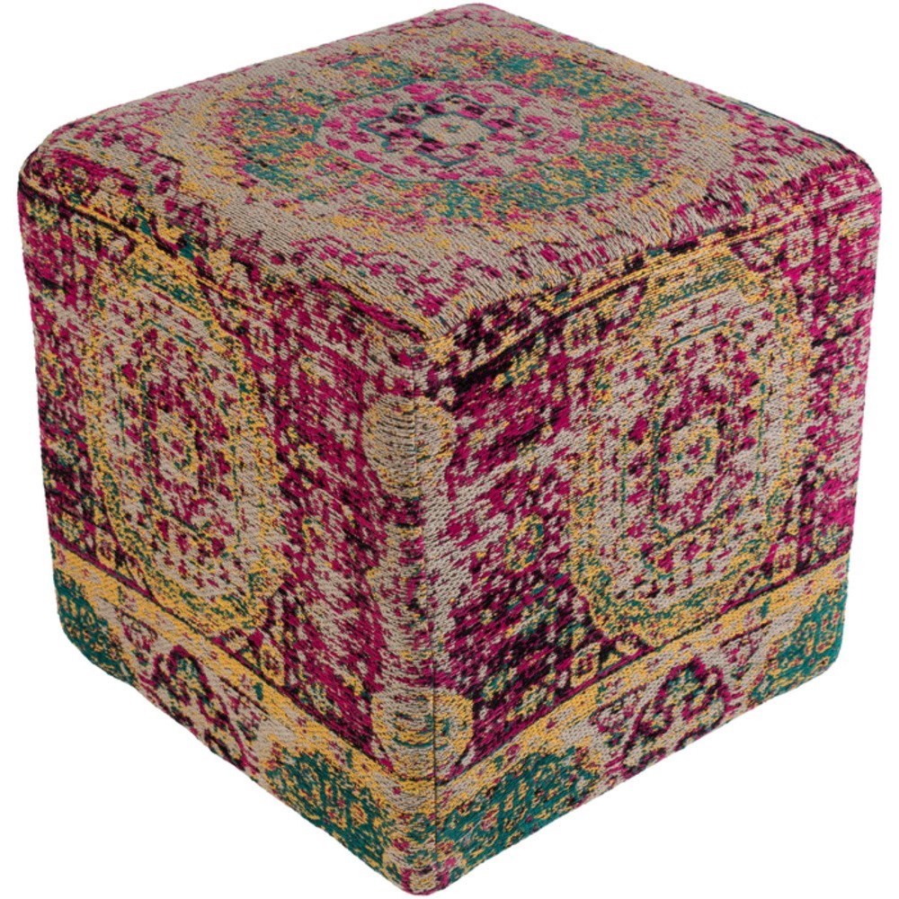 Surya Amsterdam 18 x 18 x 18 Cube Pouf | Wayside Furniture | Poufs
