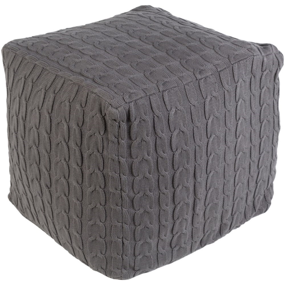 Surya Milton 16 x 16 x 16 Cube Pouf | Belfort Furniture | Poufs