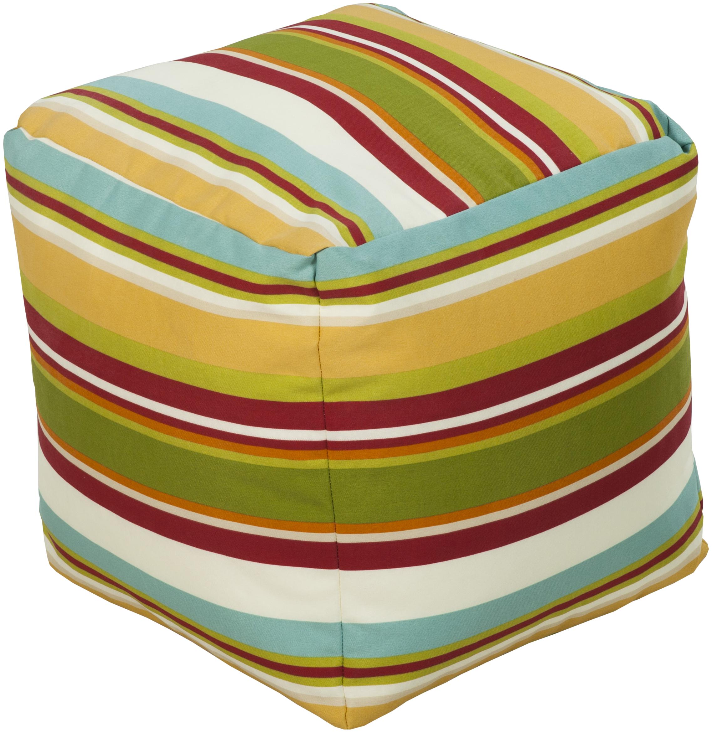 Surya Poufs 18"x 18"x 18" Pouf | Belfort Furniture | Textiles - Poufs
