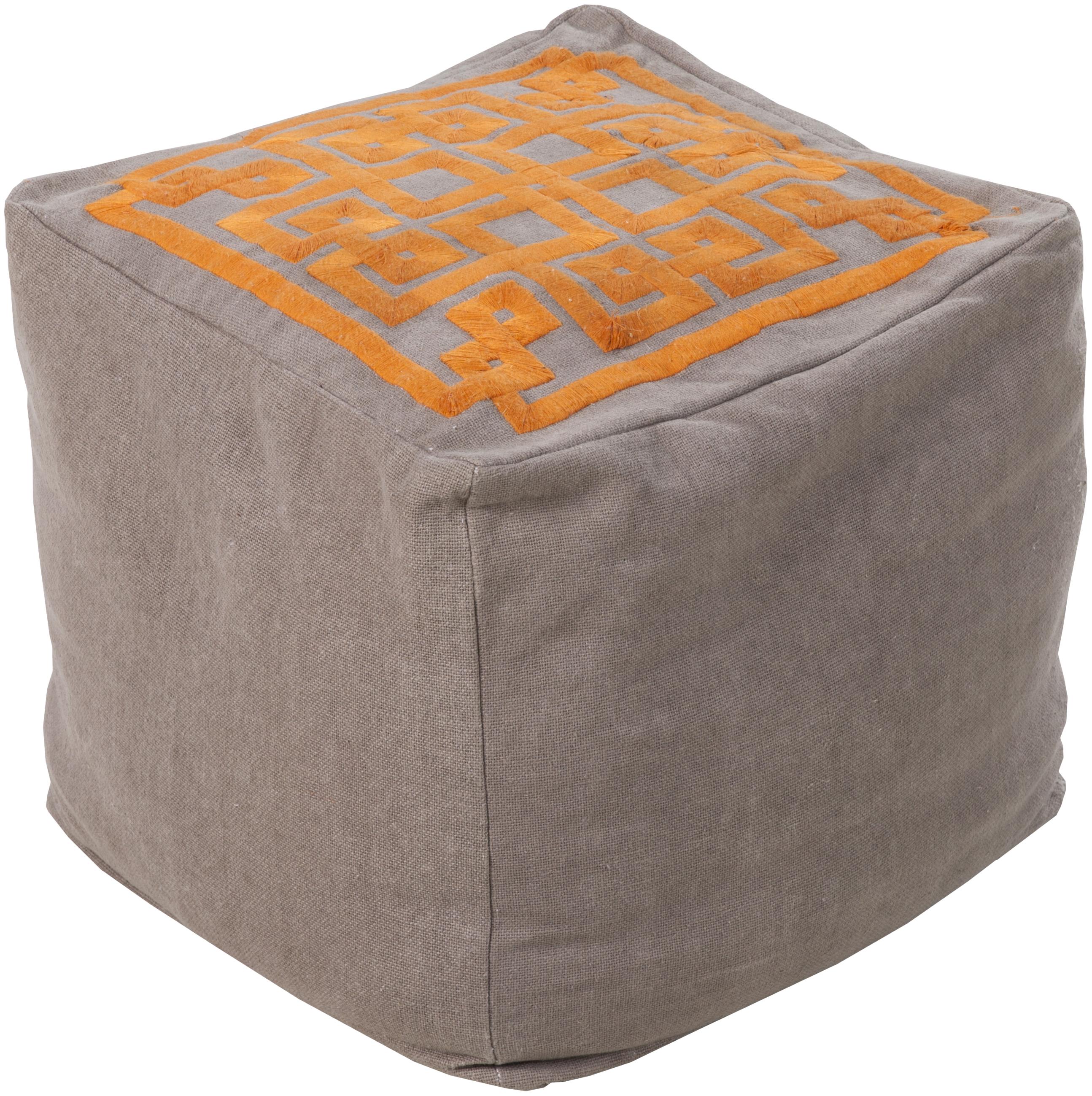 Surya Poufs 18" x 18" x 18" Pouf | Wayside Furniture | Textiles - Poufs