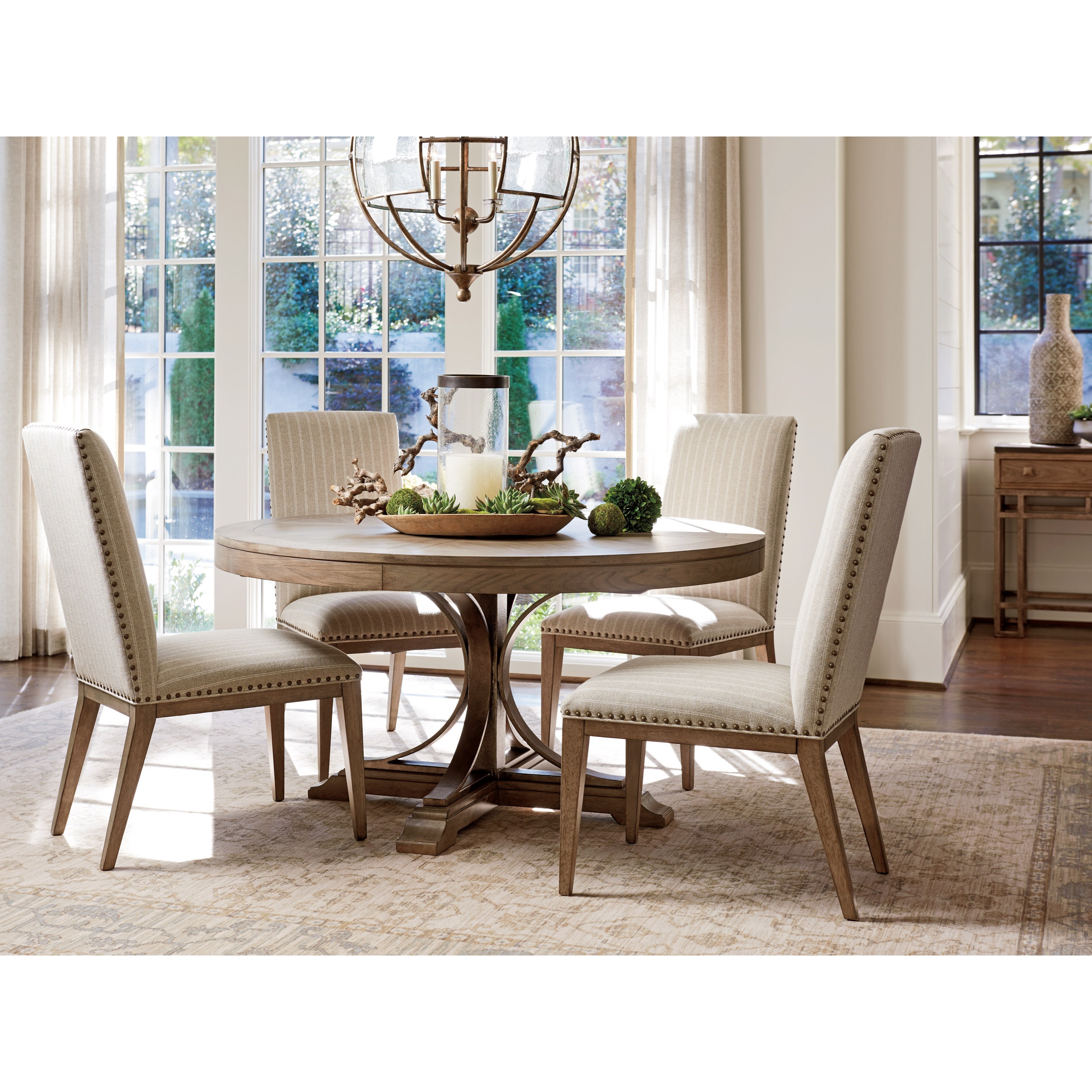 Tommy Bahama Home Cypress Point Atwell Round Dining Table with ...