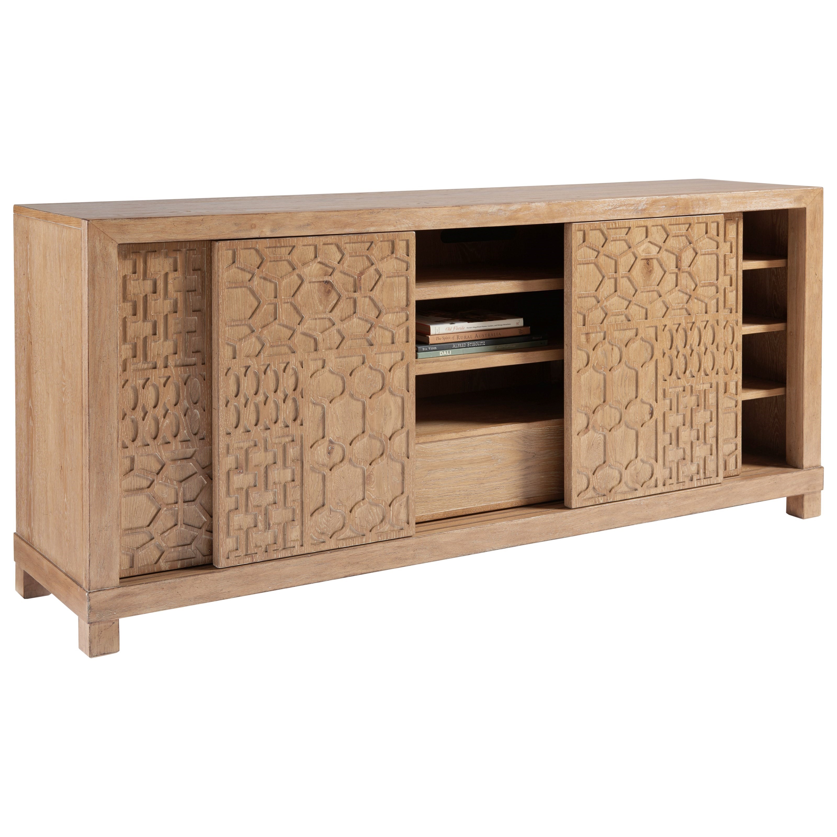 Tommy Bahama Home Los Altos Morocco Media Console with Four Sliding ...