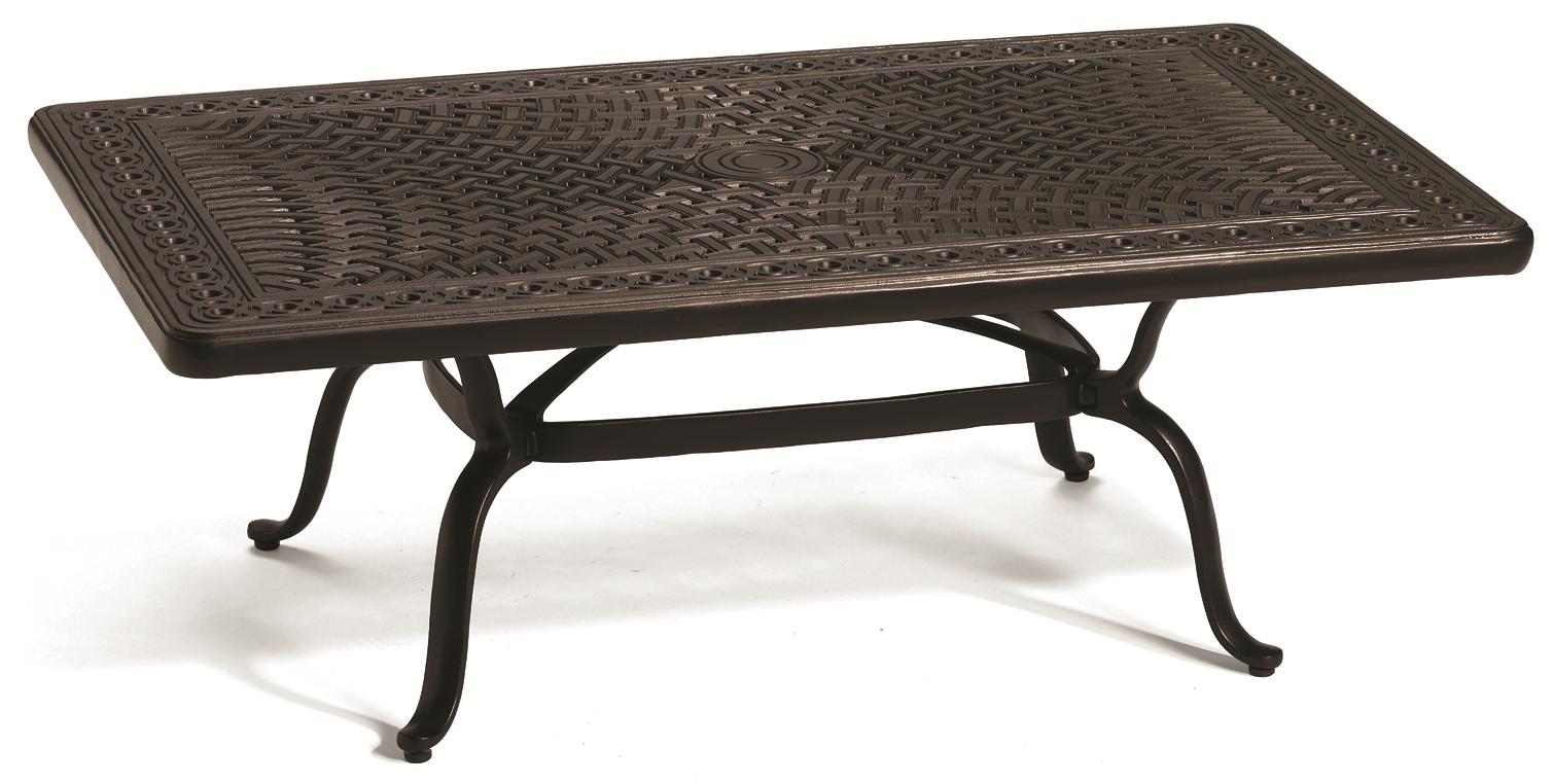 Tropitone Outdoor Tables 820653 Outdoor Cocktail Table with Hand-Cast ...