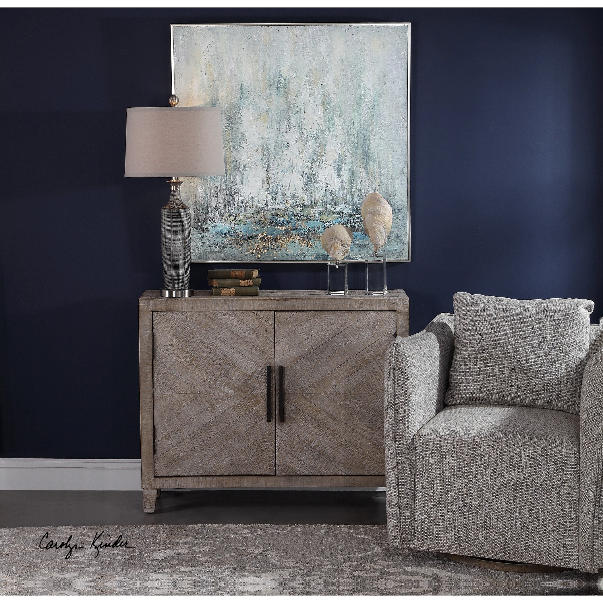 Uttermost Accent Furniture - Chests Adalind White Washed Accent Cabinet ...