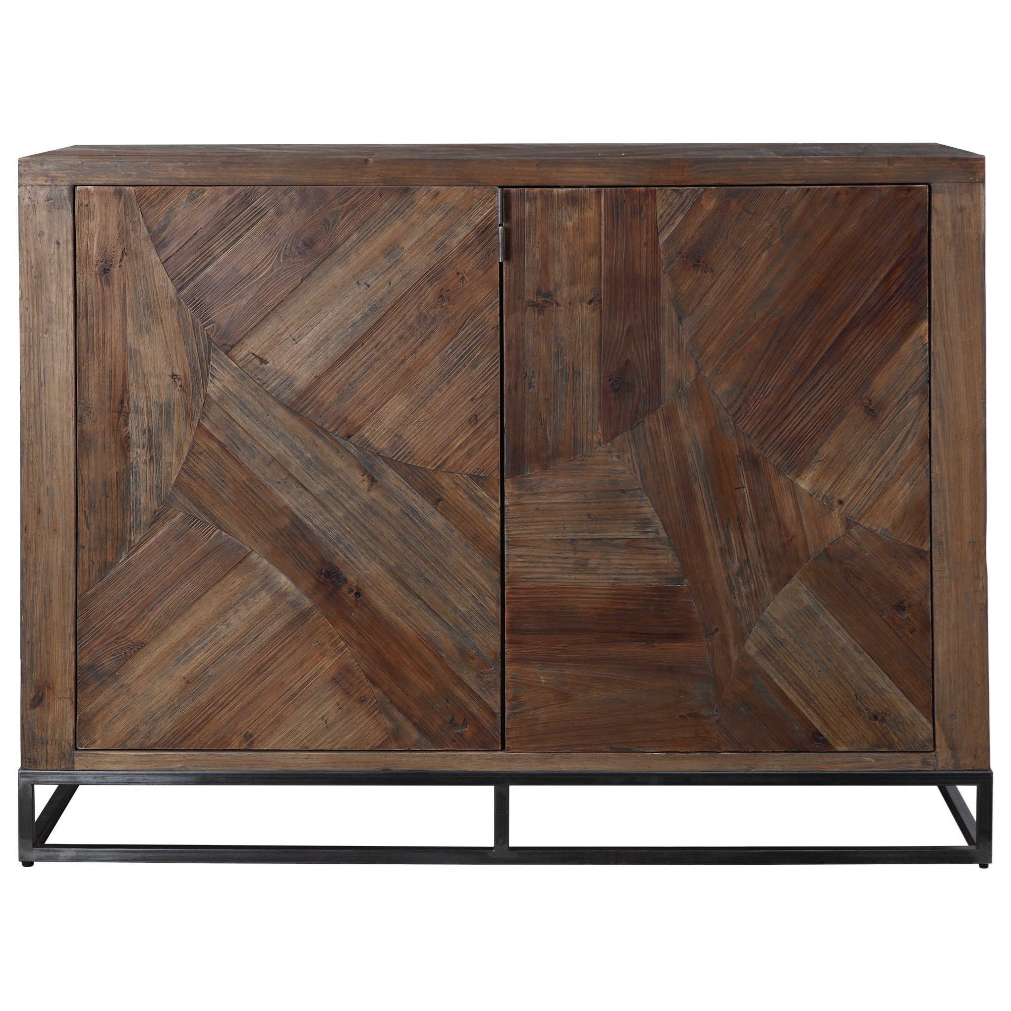 Uttermost Accent Furniture - Chests Evros Reclaimed Wood 2-Door Cabinet ...