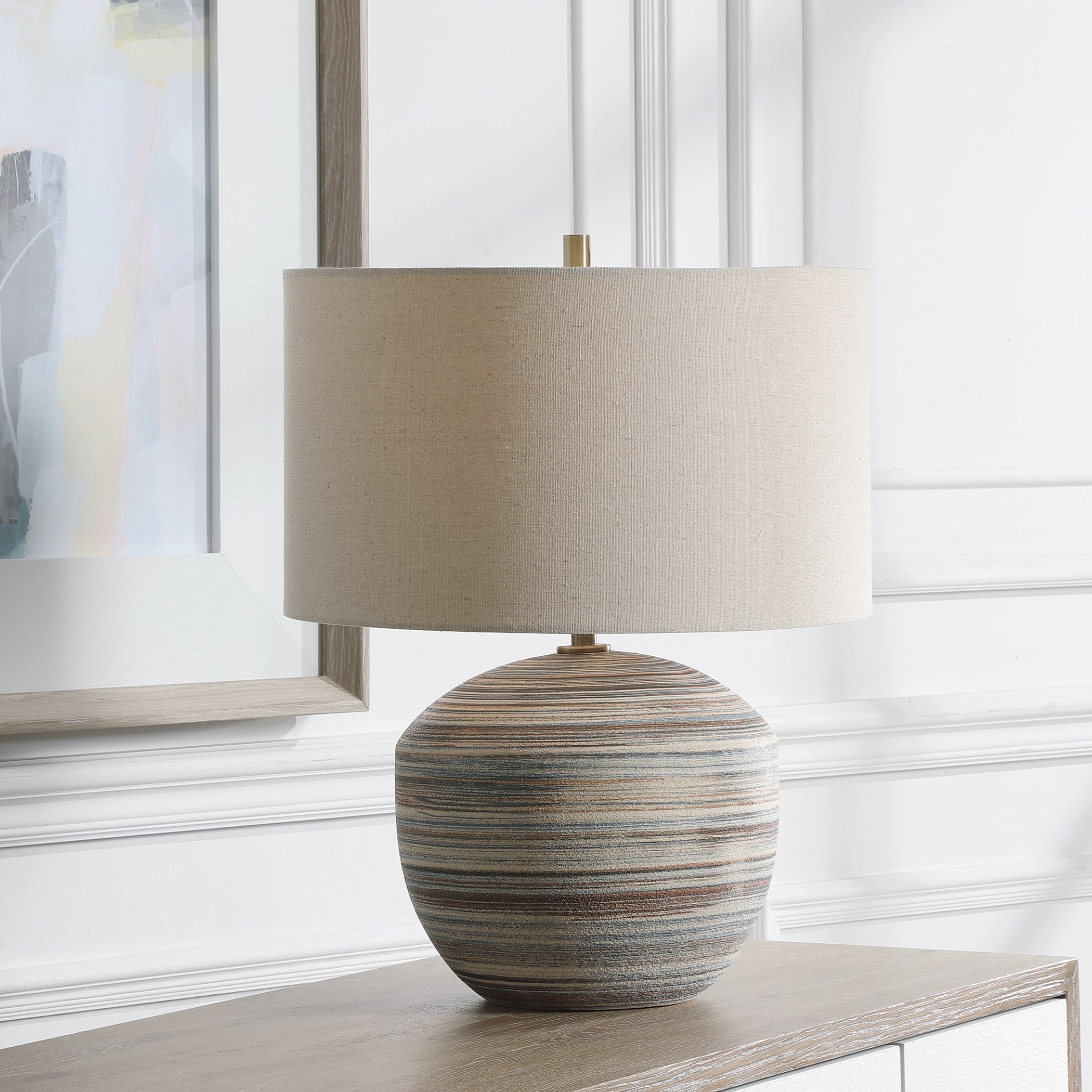 Uttermost Accent Lamps Prospect Striped Accent Lamp | Wayside Furniture ...