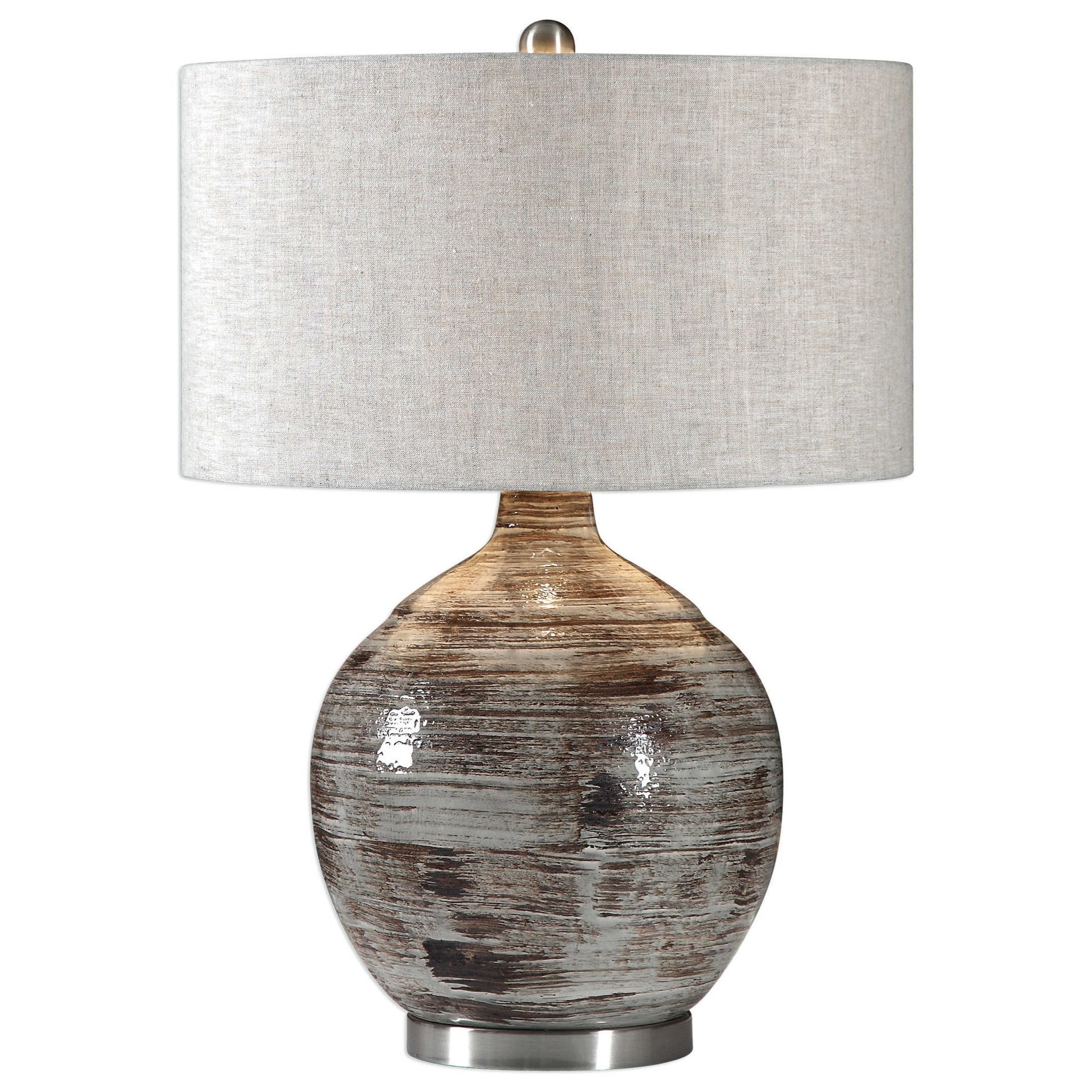 Uttermost Table Lamps Tamula Distressed Ivory Table Lamp | Mueller ...