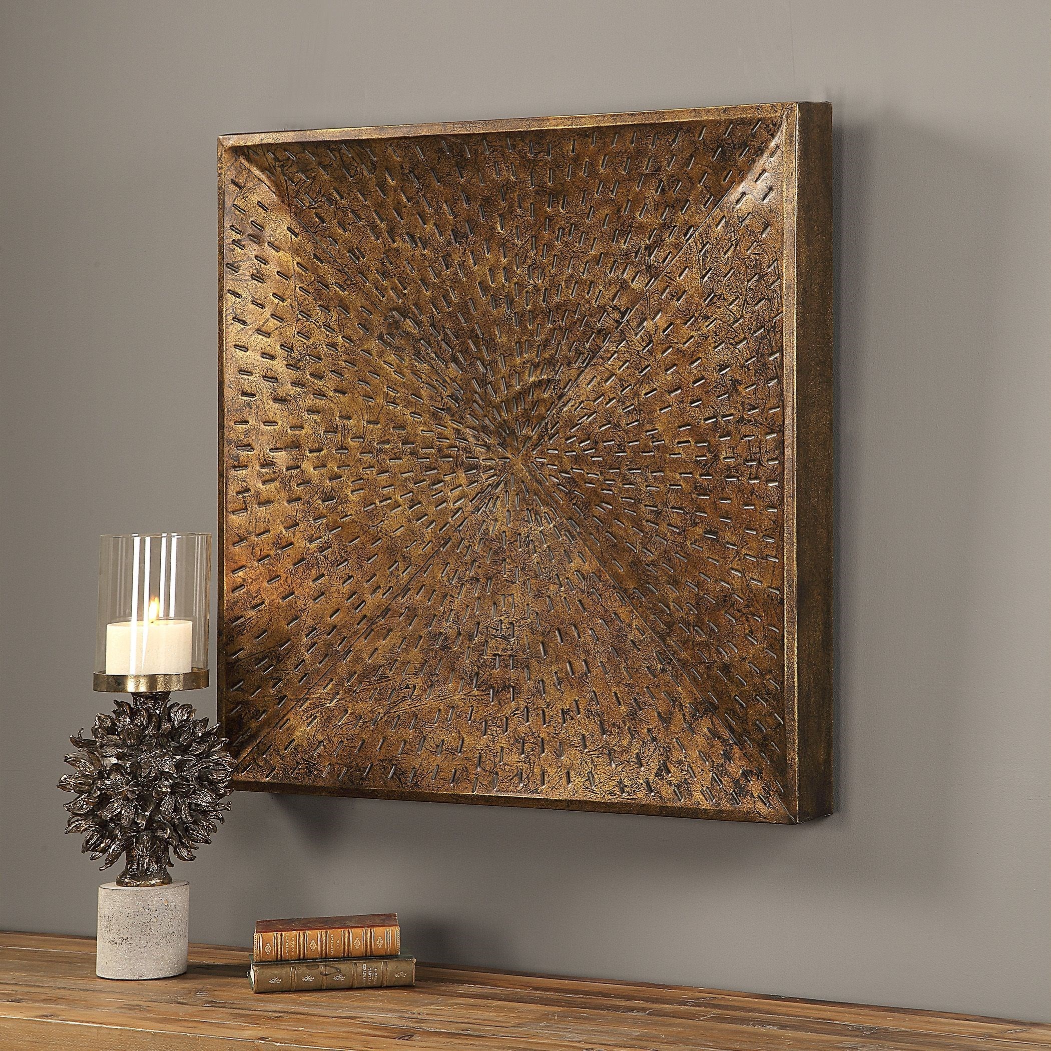 Uttermost Alternative Wall Decor Blaise Antiqued Bronze Wall Art ...