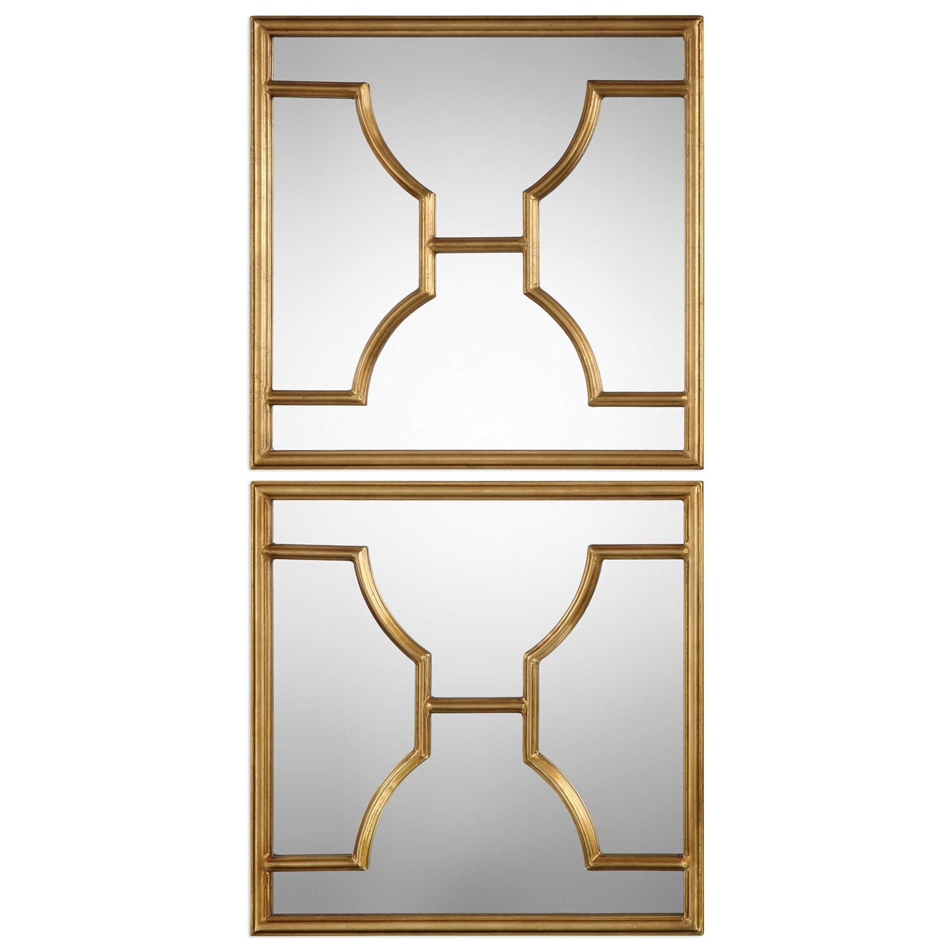 Square Gold Mirror Set at Herlinda Means blog