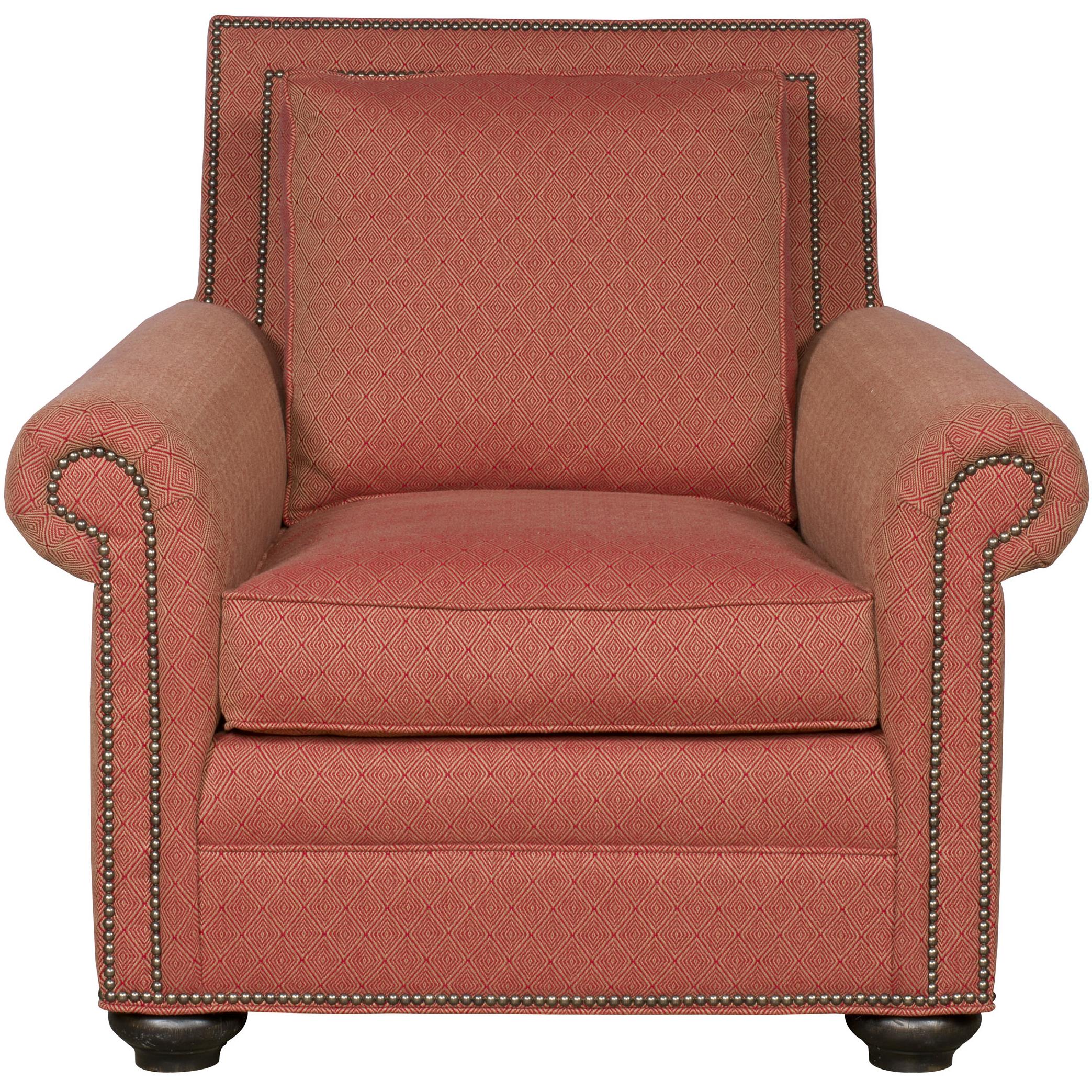 Vanguard Furniture Simpson Traditional Chair with Nail Head Trim ...