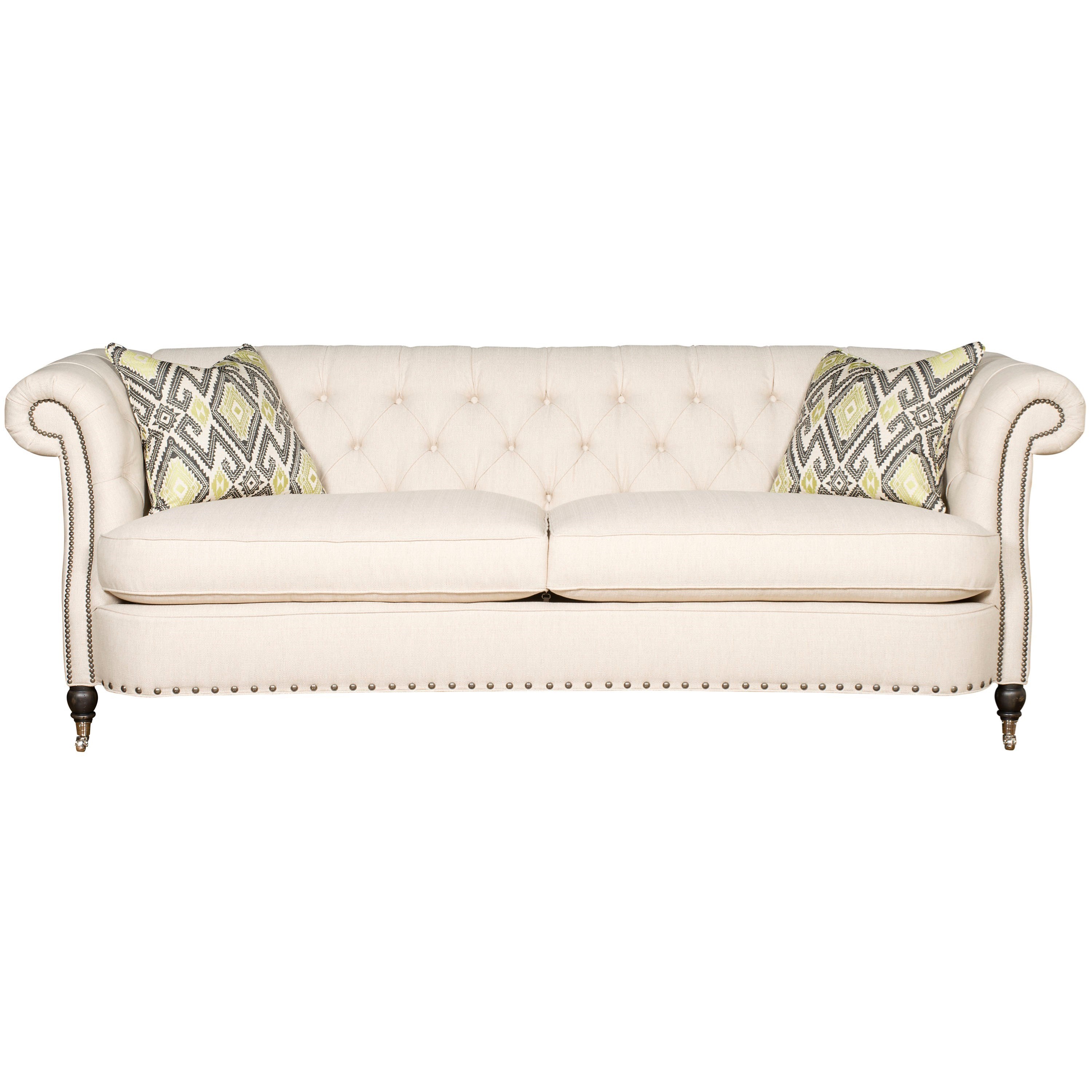 Vanguard Furniture Upholstery Vanguard V921-2S Brit Sofa with Tufted ...