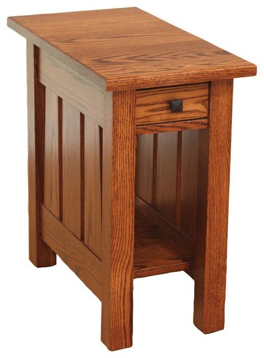 Hopewood Canted Mission Chairside Table | Wayside Furniture | End Tables