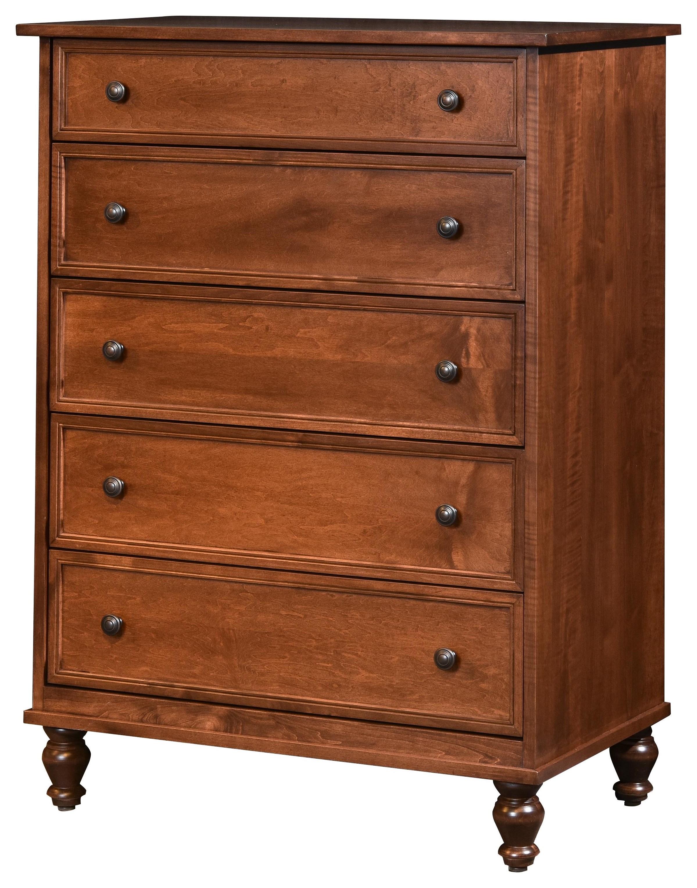 Wayside Custom Furniture Newport Small 5 Drawer Chest | Wayside ...
