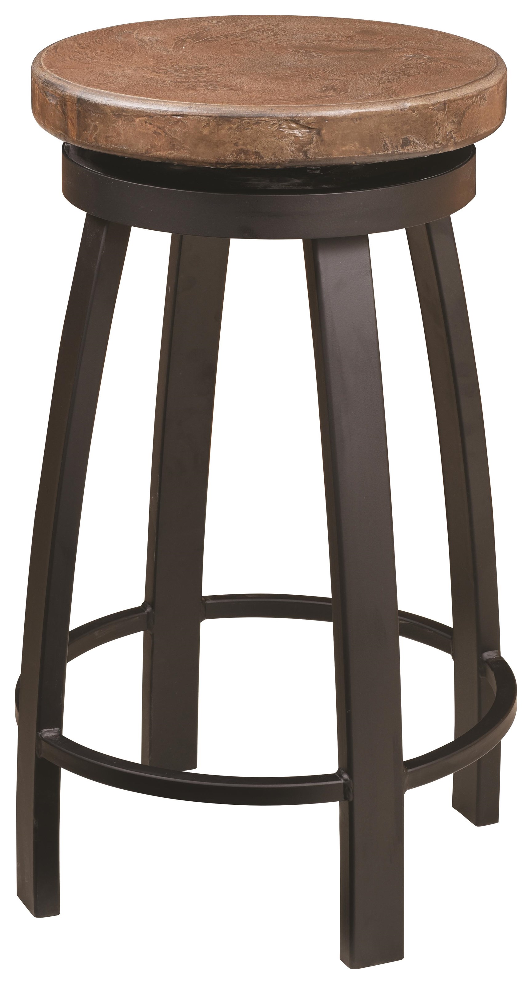 Wayside Custom Furniture Rustic Barrel Design Outdoor Counter Stool ...