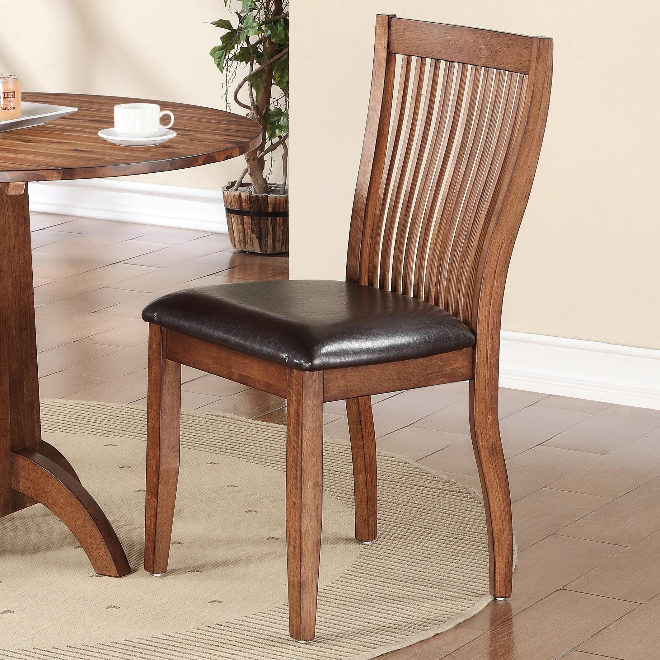 Winners Only Broadway DFB1451S Slat Back Side Chair with Upholstered ...