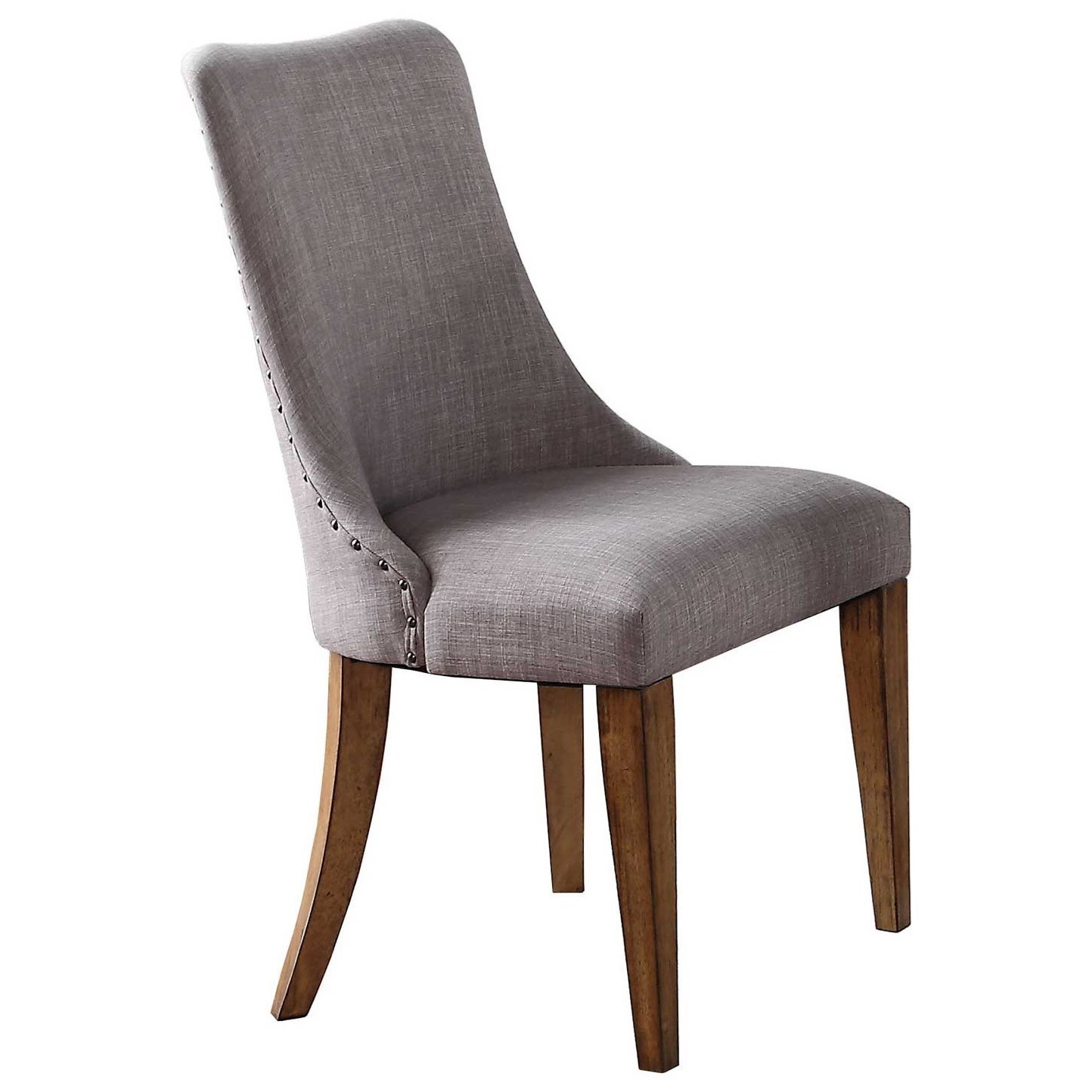 Winners Only Encore Barrel Back Upholstered Side Chair with Nailhead ...