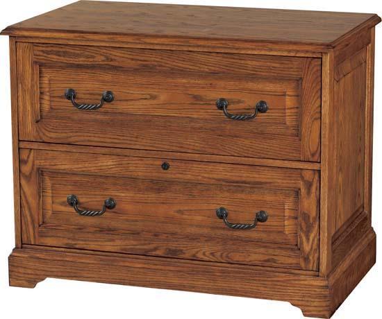 Winners Only Heritage Oak Two-Drawer Oak Lateral File Cabinet with ...