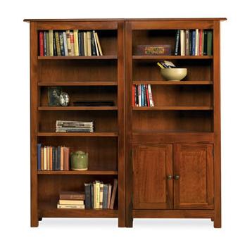 Witmer Furniture Taylor J E3584+E6784 M 9-Shelf Bookcase Combo with ...